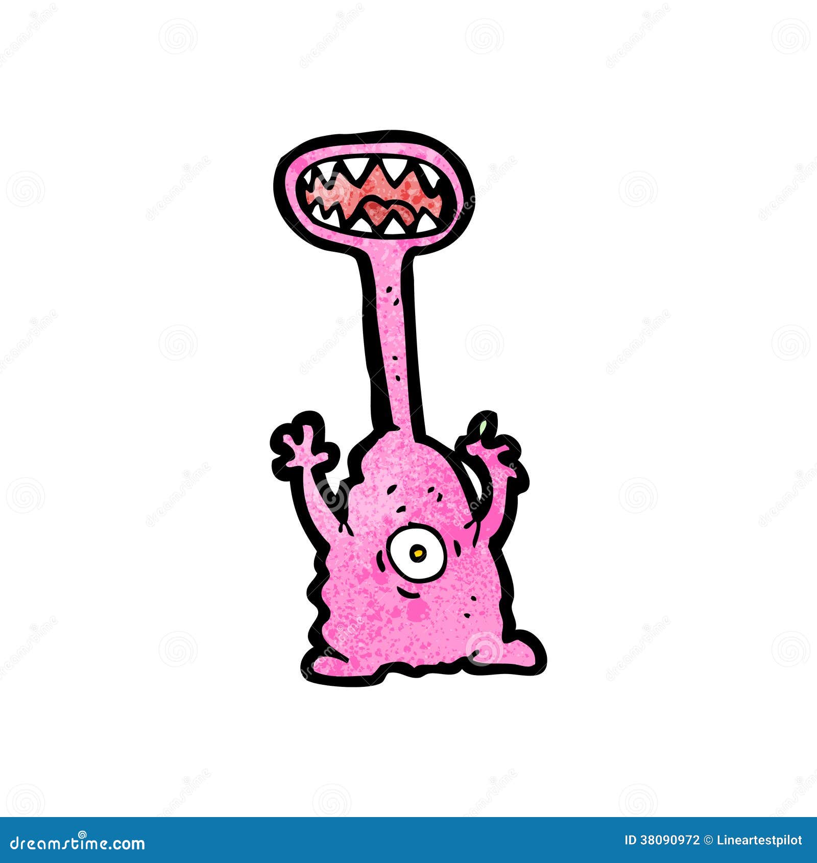 Cartoon gross monster stock vector. Illustration of quirky - 38090972