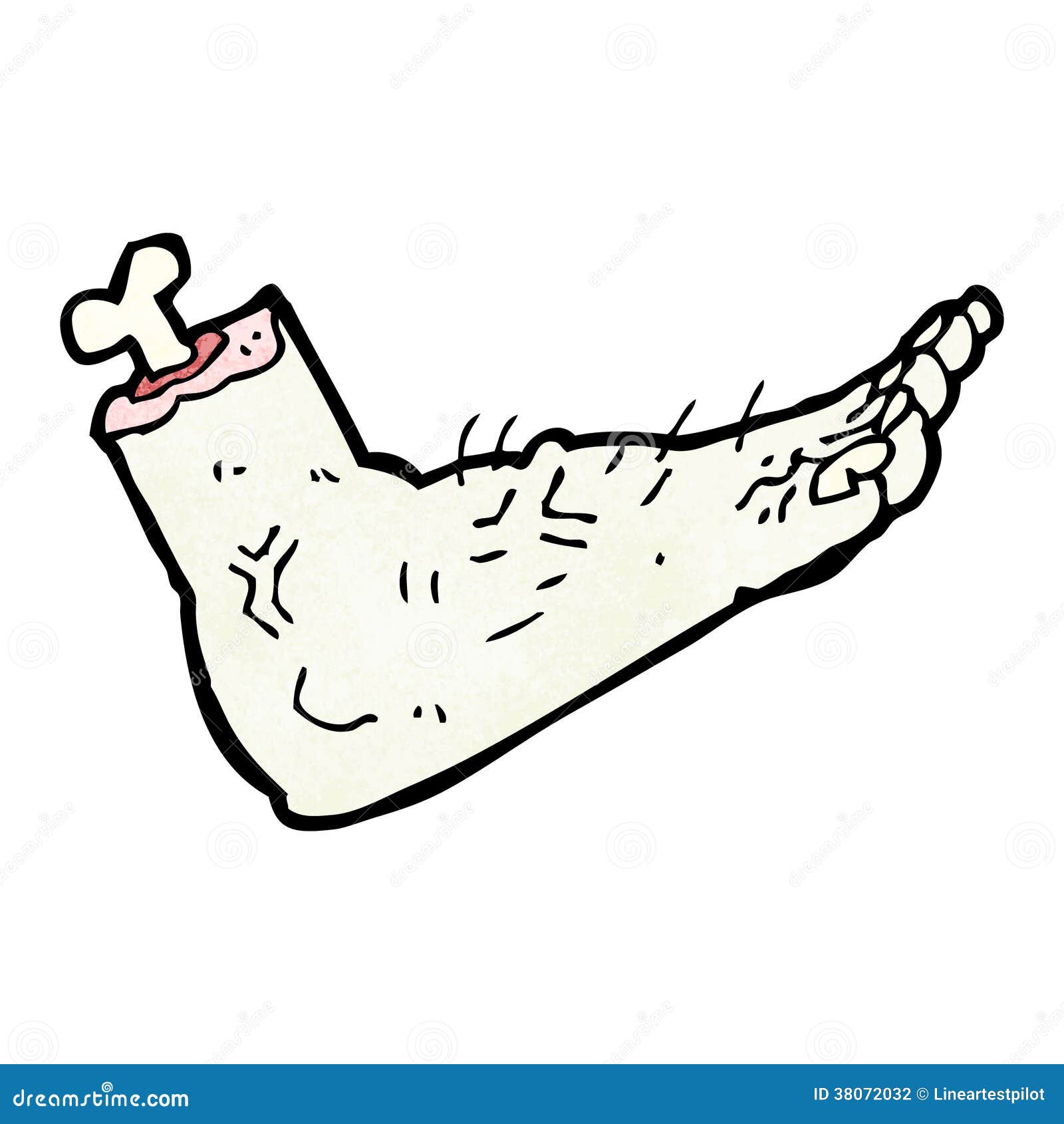 Cartoon gross severed foot stock illustration. Illustration of scary ...
