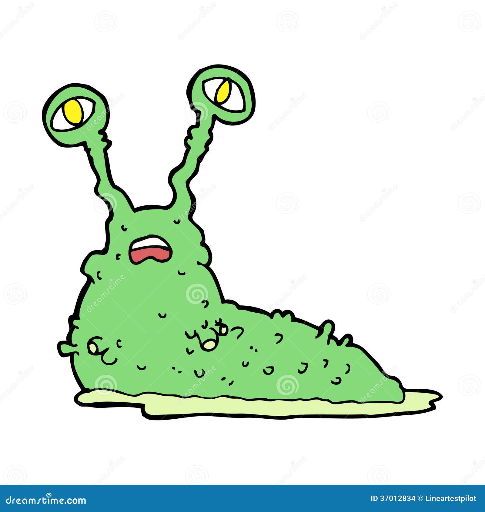 Cartoon gross slug stock vector. Illustration of pest - 37012834