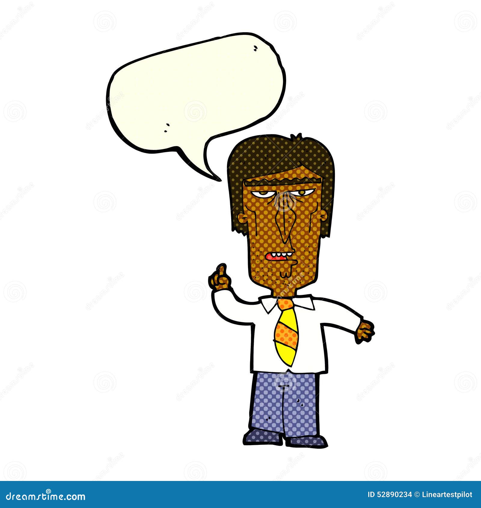 Grumpy Boss Vector Illustration | CartoonDealer.com #64122960