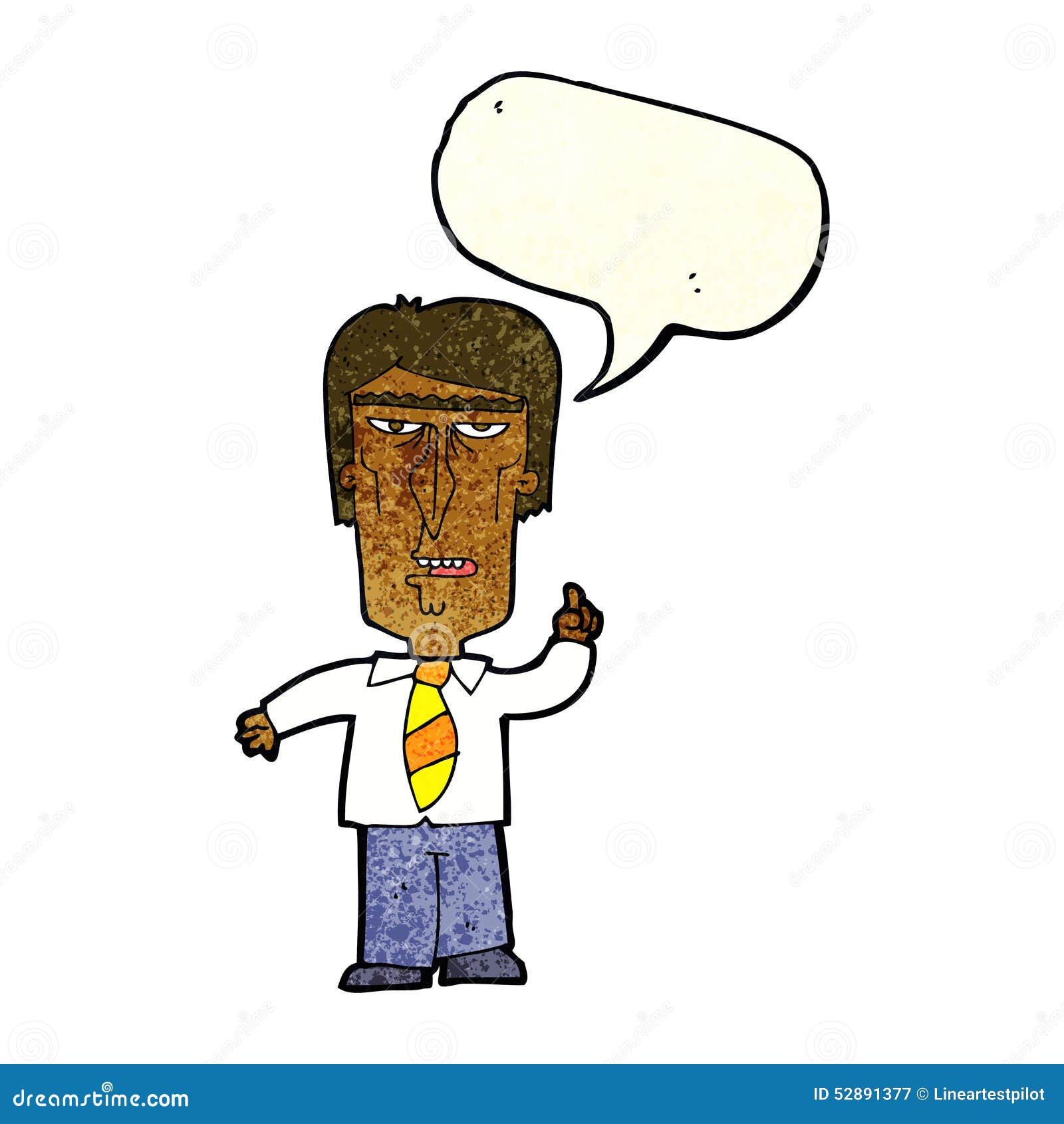 Grumpy Boss Vector Illustration | CartoonDealer.com #64122960