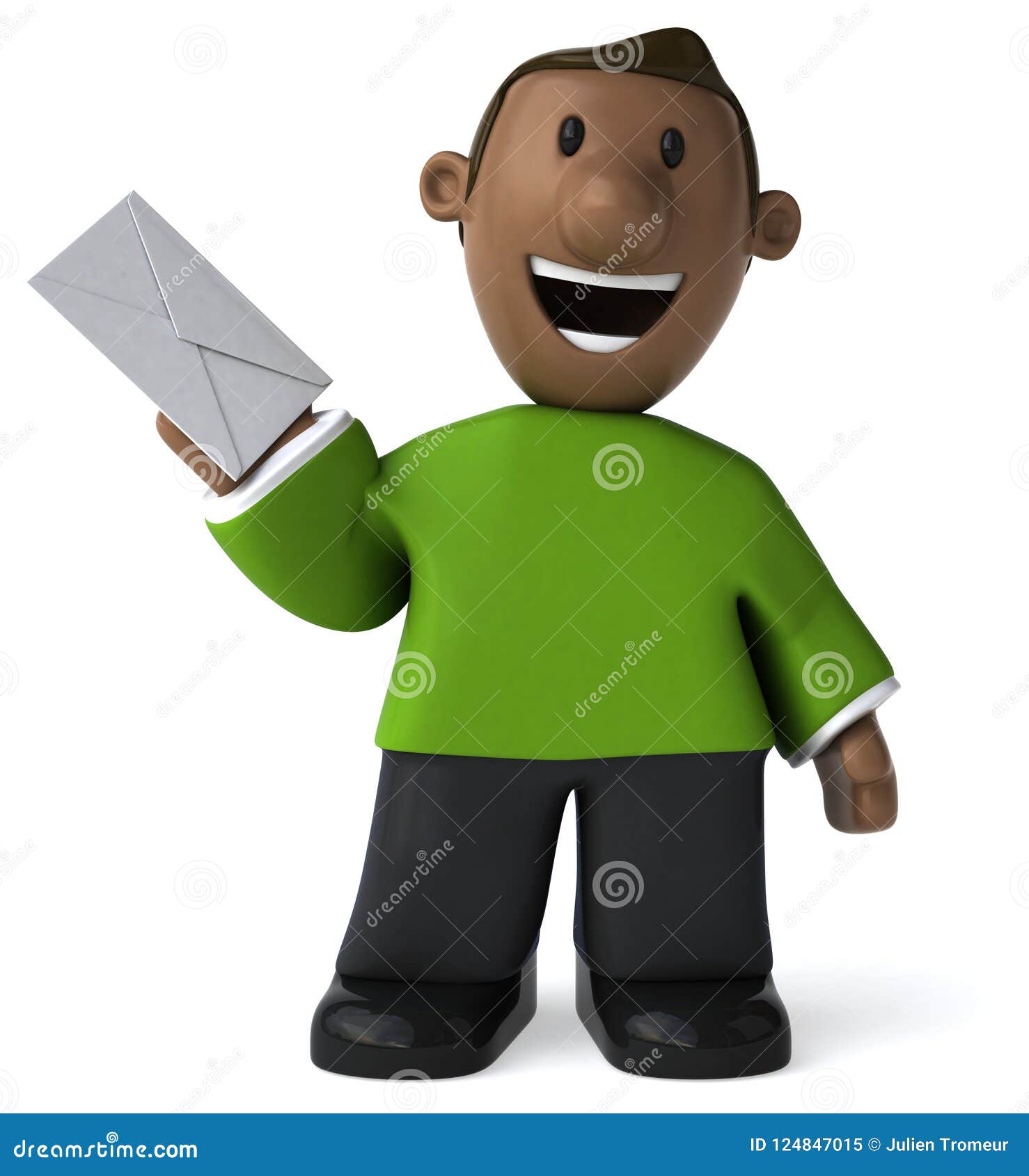 Cartoon Guy - 3D Illustration Stock Illustration - Illustration of ...