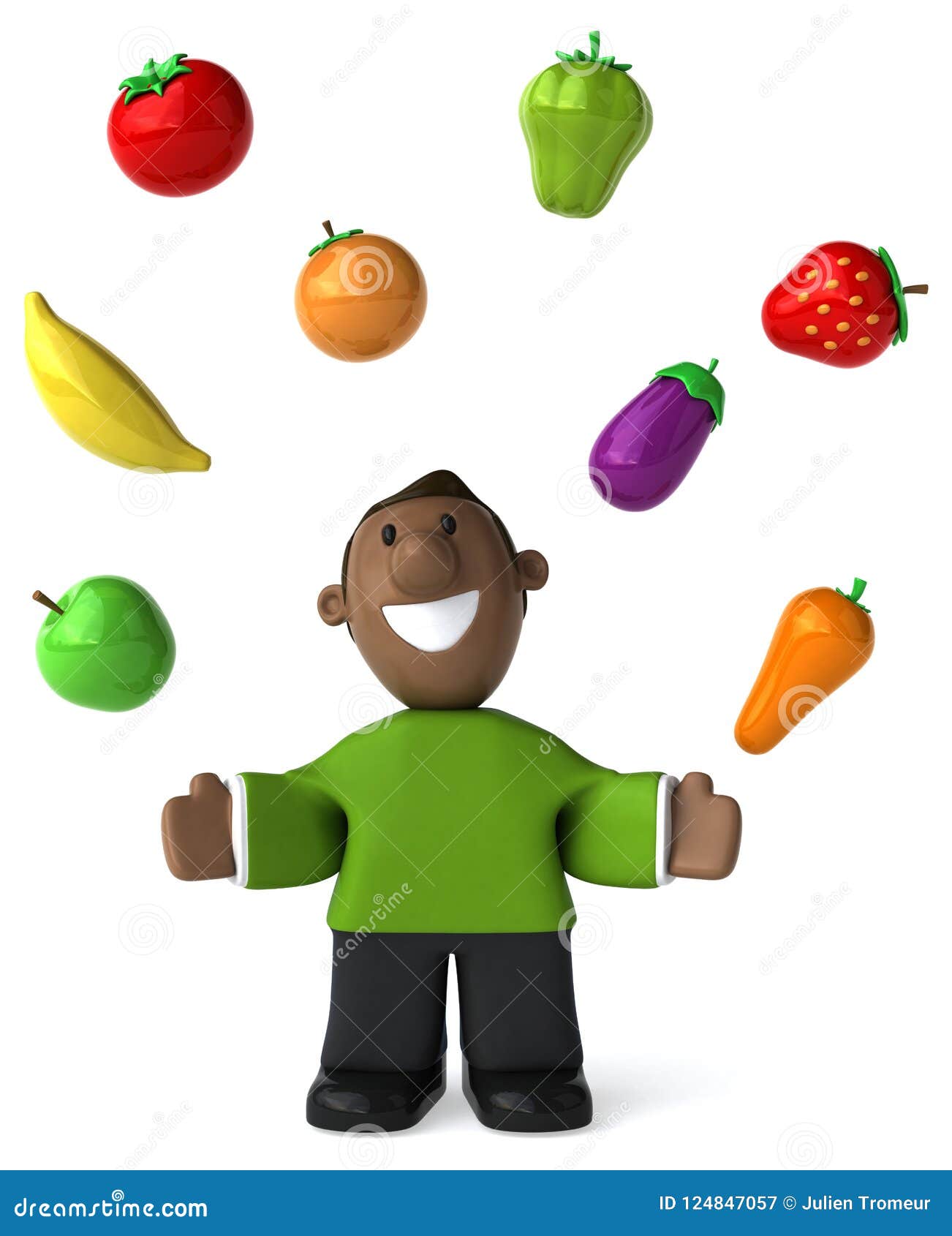 Cartoon Guy - 3D Illustration Stock Illustration - Illustration of ...
