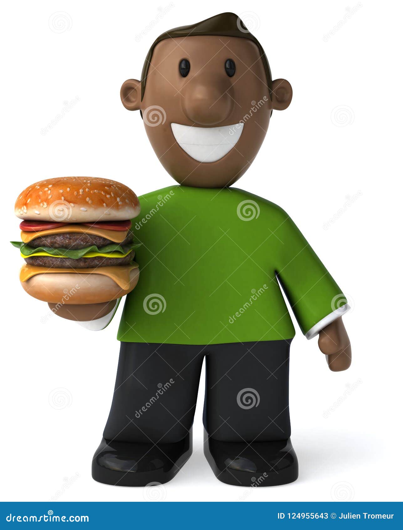 Cartoon Guy - 3D Illustration Stock Illustration - Illustration of ...