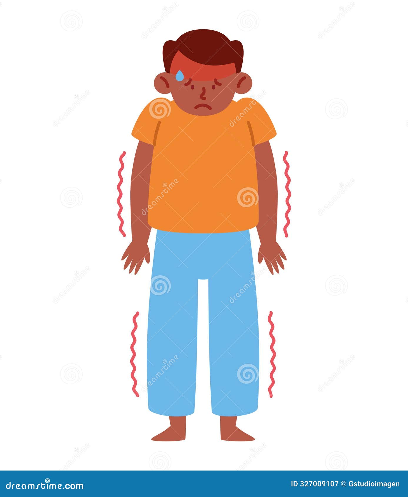 Cartoon Guy With Dengue Disease Stock Photo | CartoonDealer.com #327009107