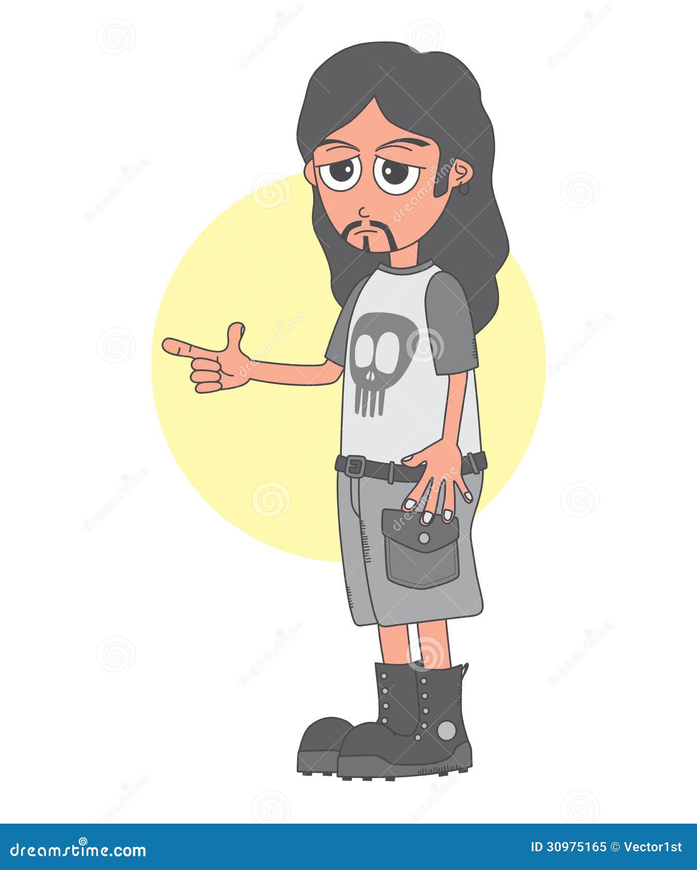 Cartoon guy illustration stock vector. Illustration of male - 30975165