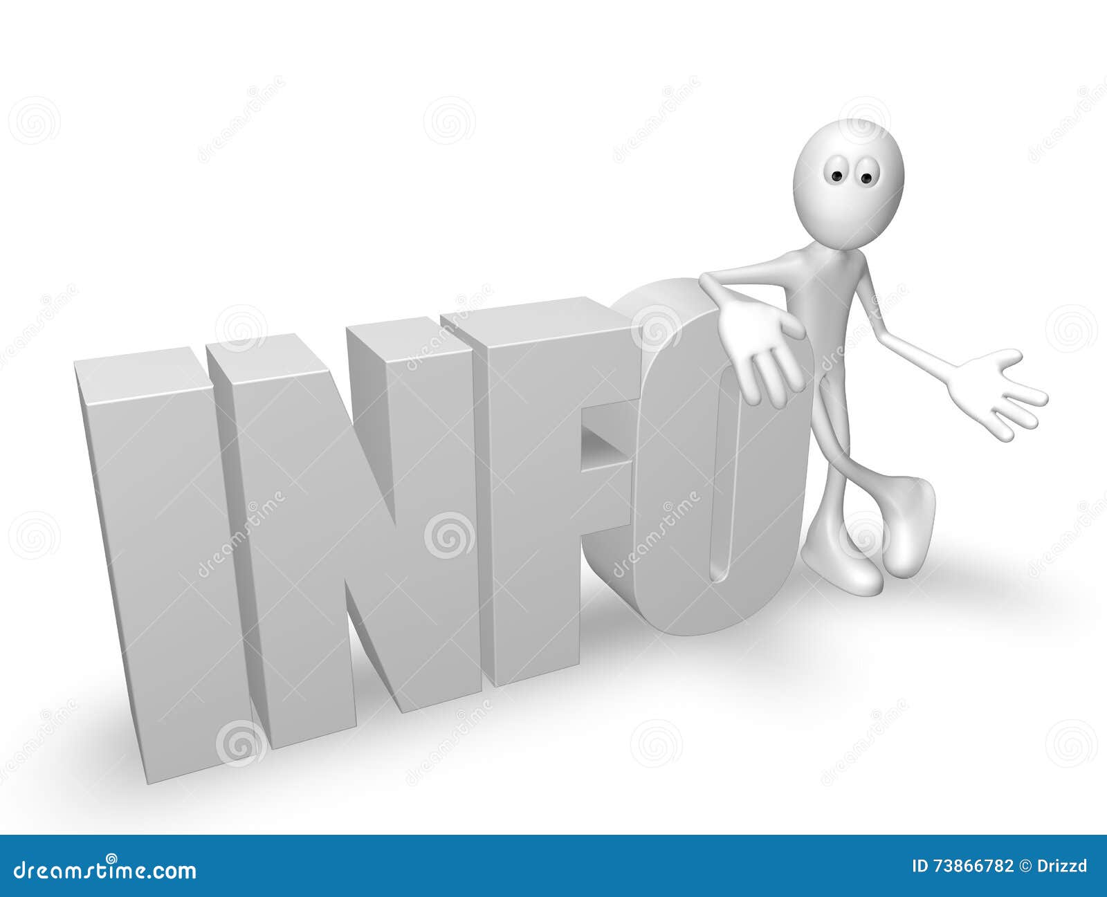 Cartoon Guy And The Word Info Stock Photography | CartoonDealer.com ...