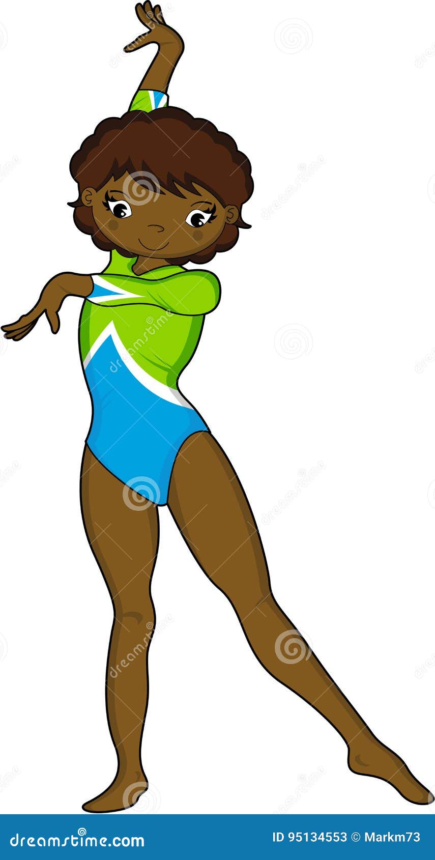 Cartoon Gymnast stock vector. Illustration of leisure - 95134553