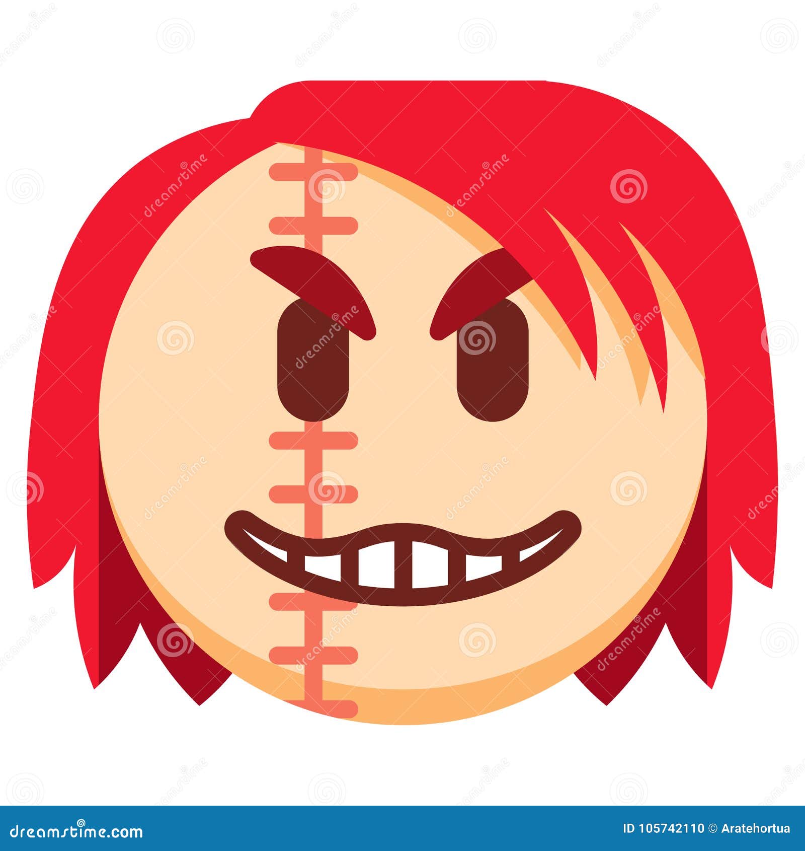 Halloween Emoji Face Character Alive Candy Monster For Your Scenes ...