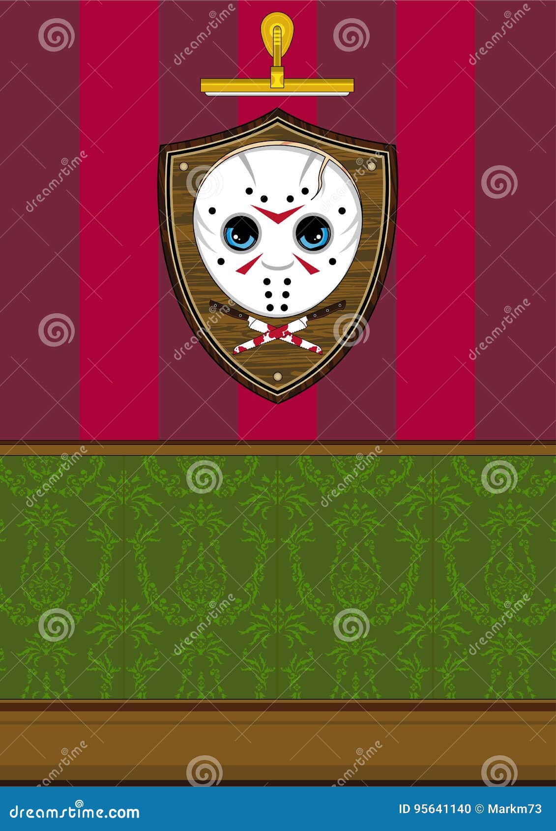Cartoon Halloween Masked Killer Stock Vector - Illustration of ...