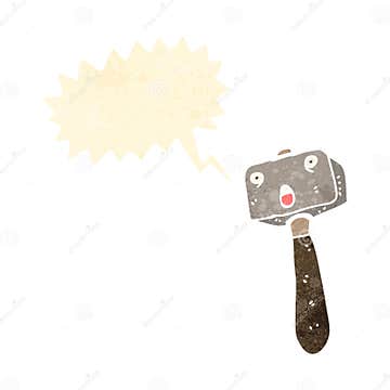 Cartoon hammer stock vector. Illustration of crazy, quirky - 37572815