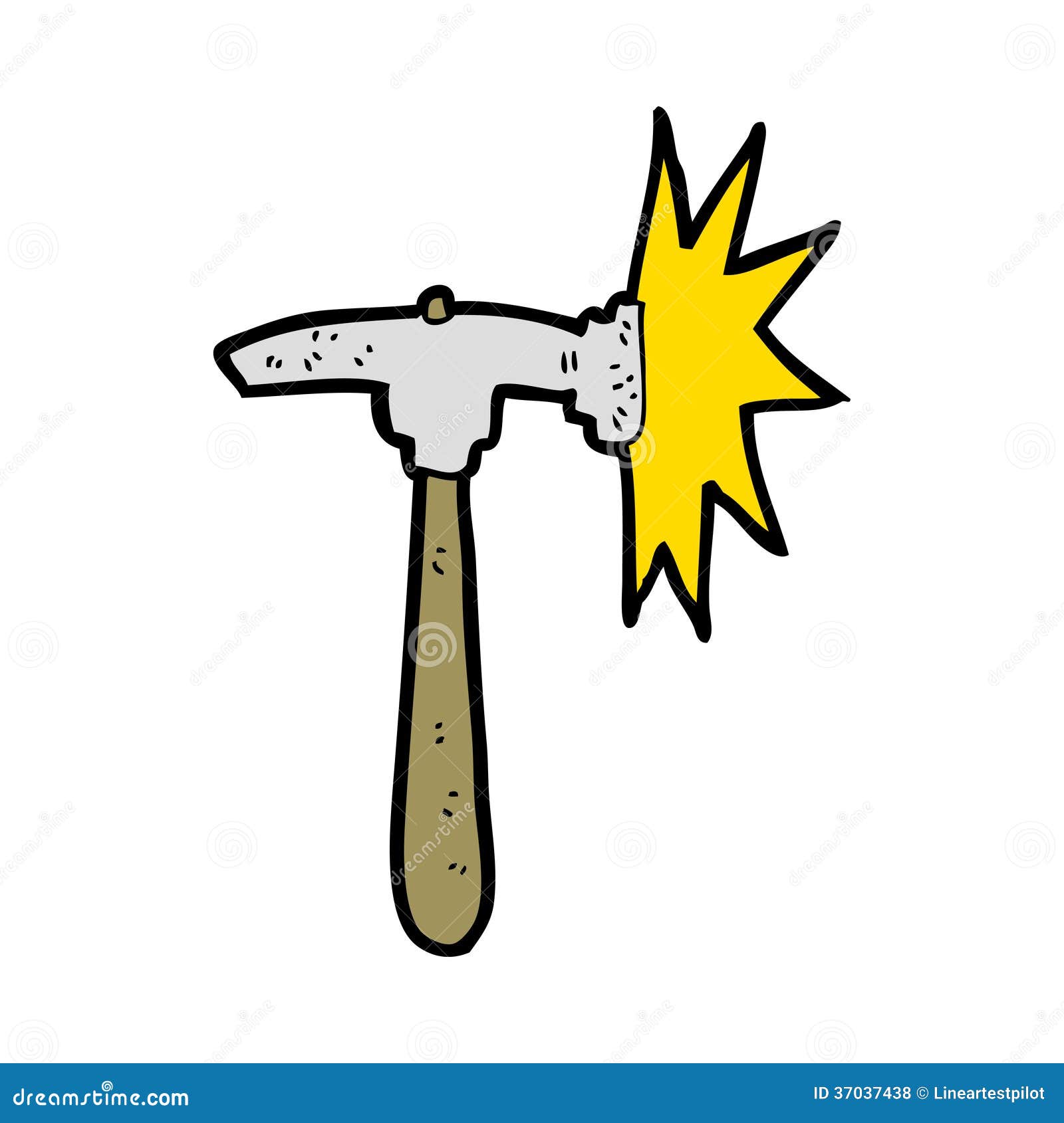Cartoon hammer stock vector. Illustration of simple, clip - 37037438