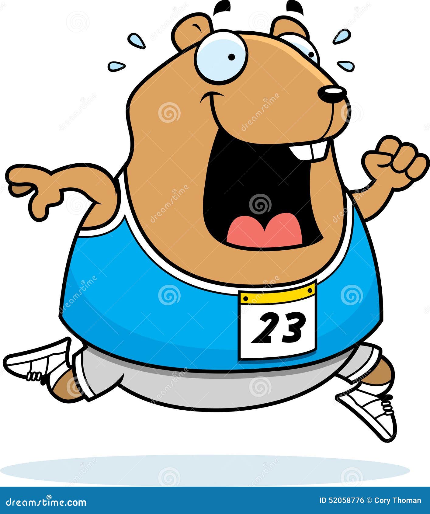 Cartoon Hamster Running Race Stock Vector - Illustration of dash ...