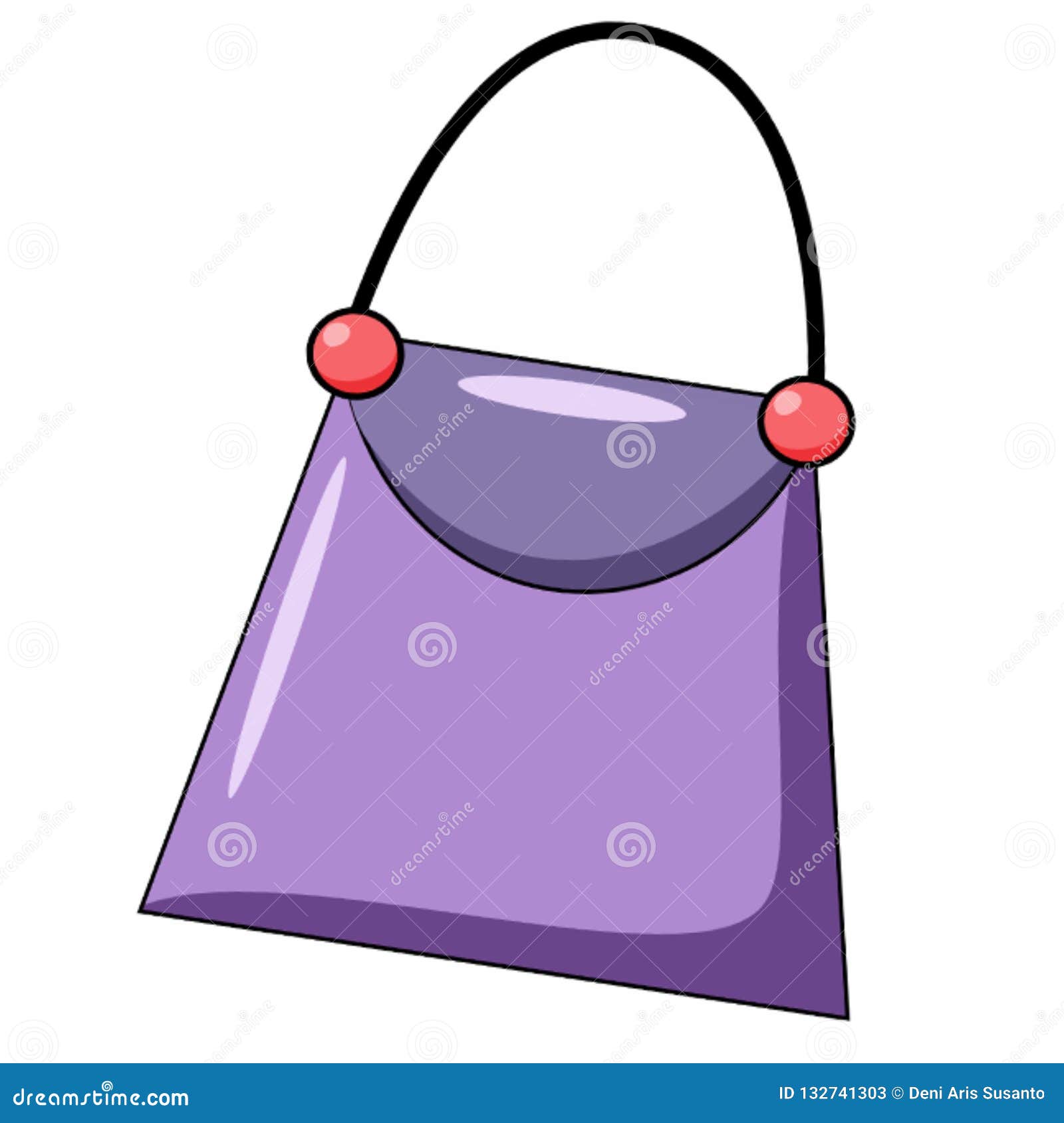 Cartoon hand bag stock illustration. Illustration of character - 132741303