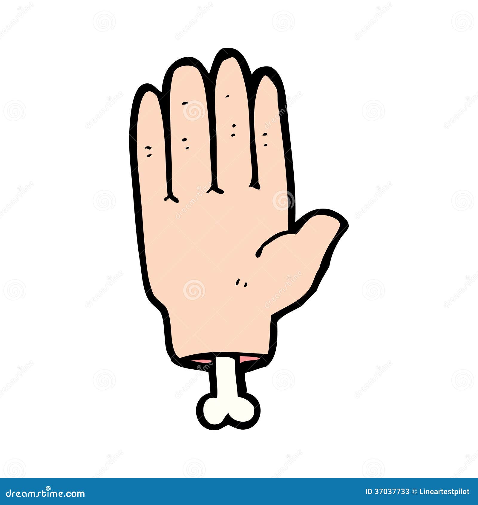 Cartoon hand stock vector. Illustration of simple, silly - 37037733