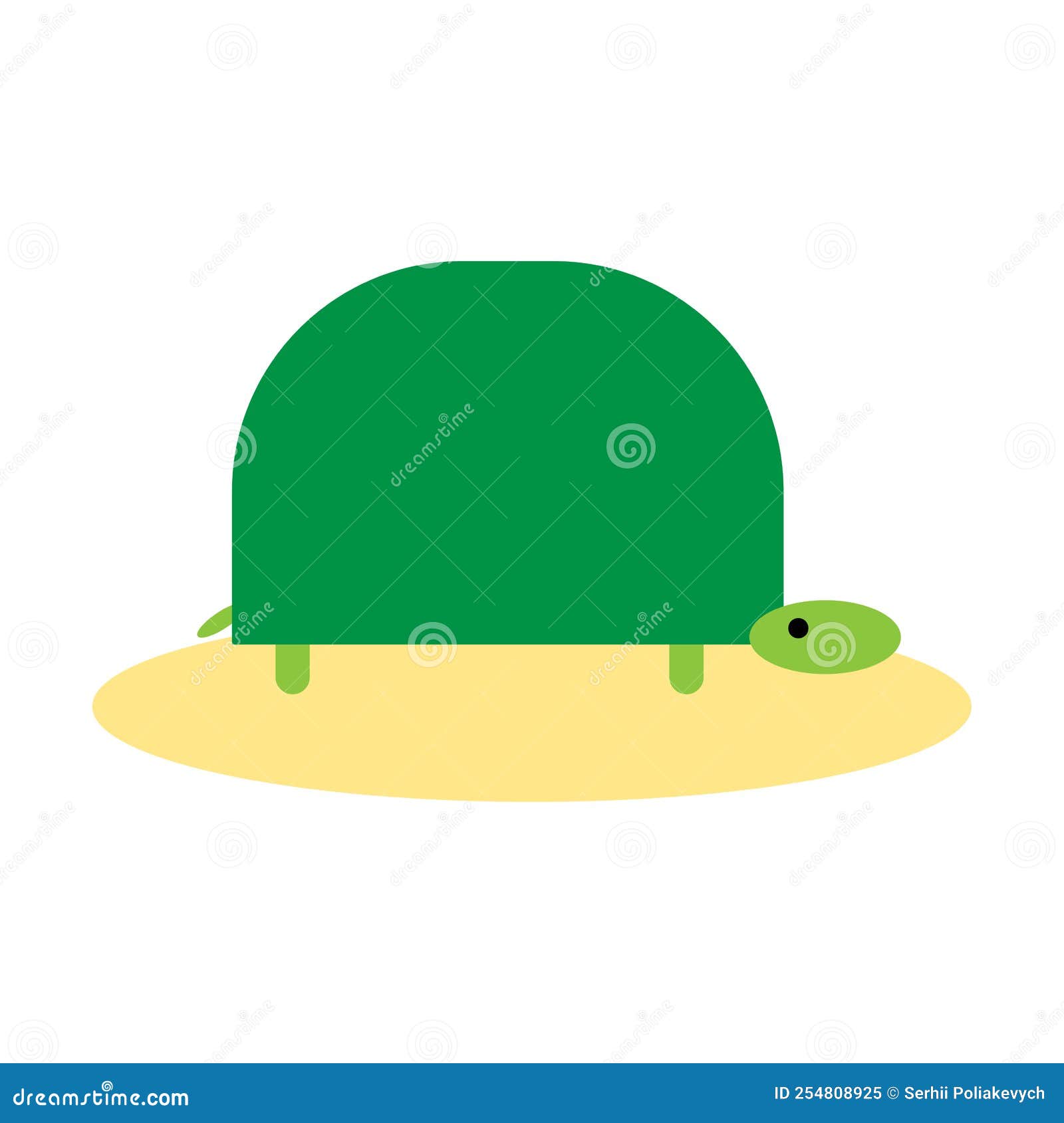 Cartoon Hand Drawn Turtle. Doodle Cartoon Art. Vector Illustration ...