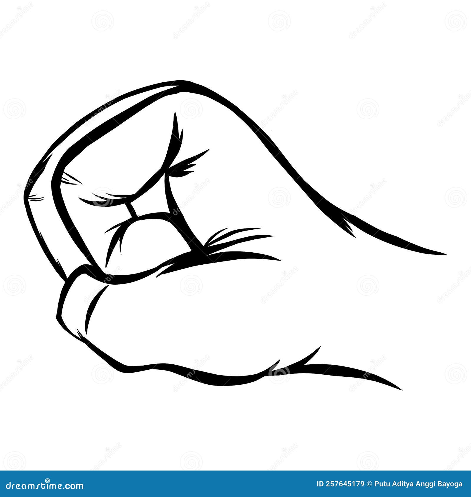 Cartoon hand gesture stock vector. Illustration of simple - 257645179
