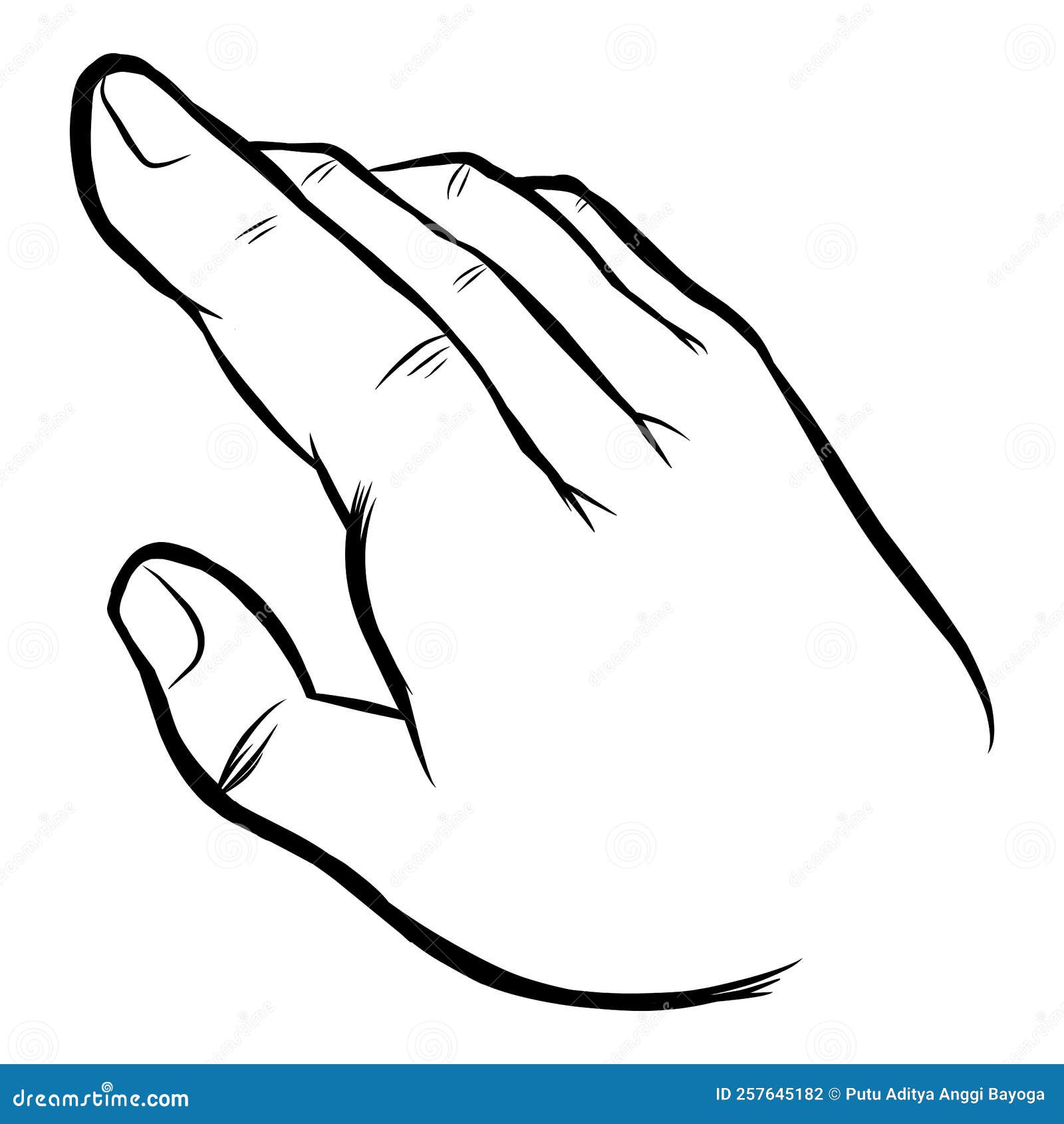Cartoon hand gesture stock vector. Illustration of design - 257645182