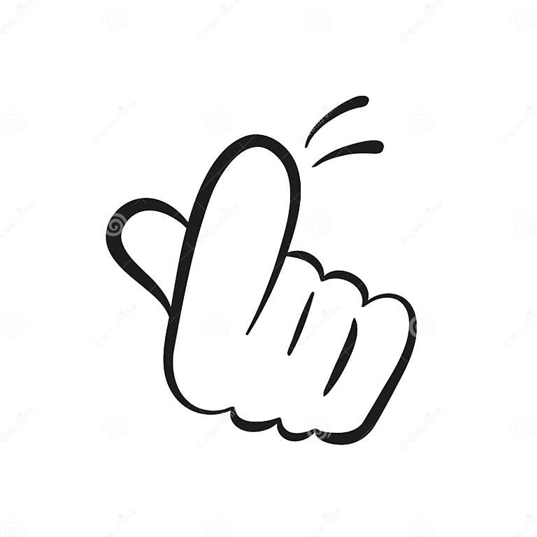 Cartoon Hand Gesture, Come Here Stock Vector - Illustration of invite ...