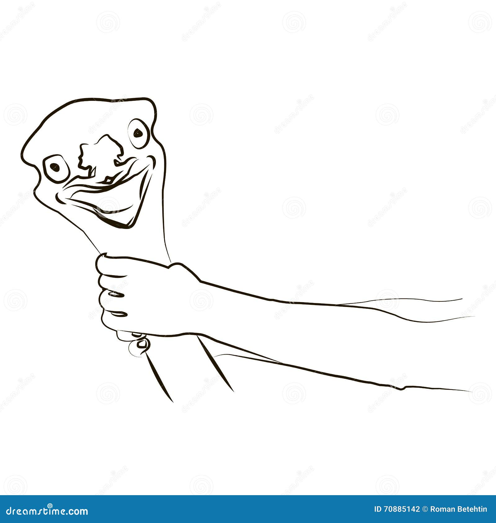 A cartoon hand grabs stock vector. Illustration of cartoon - 70885142