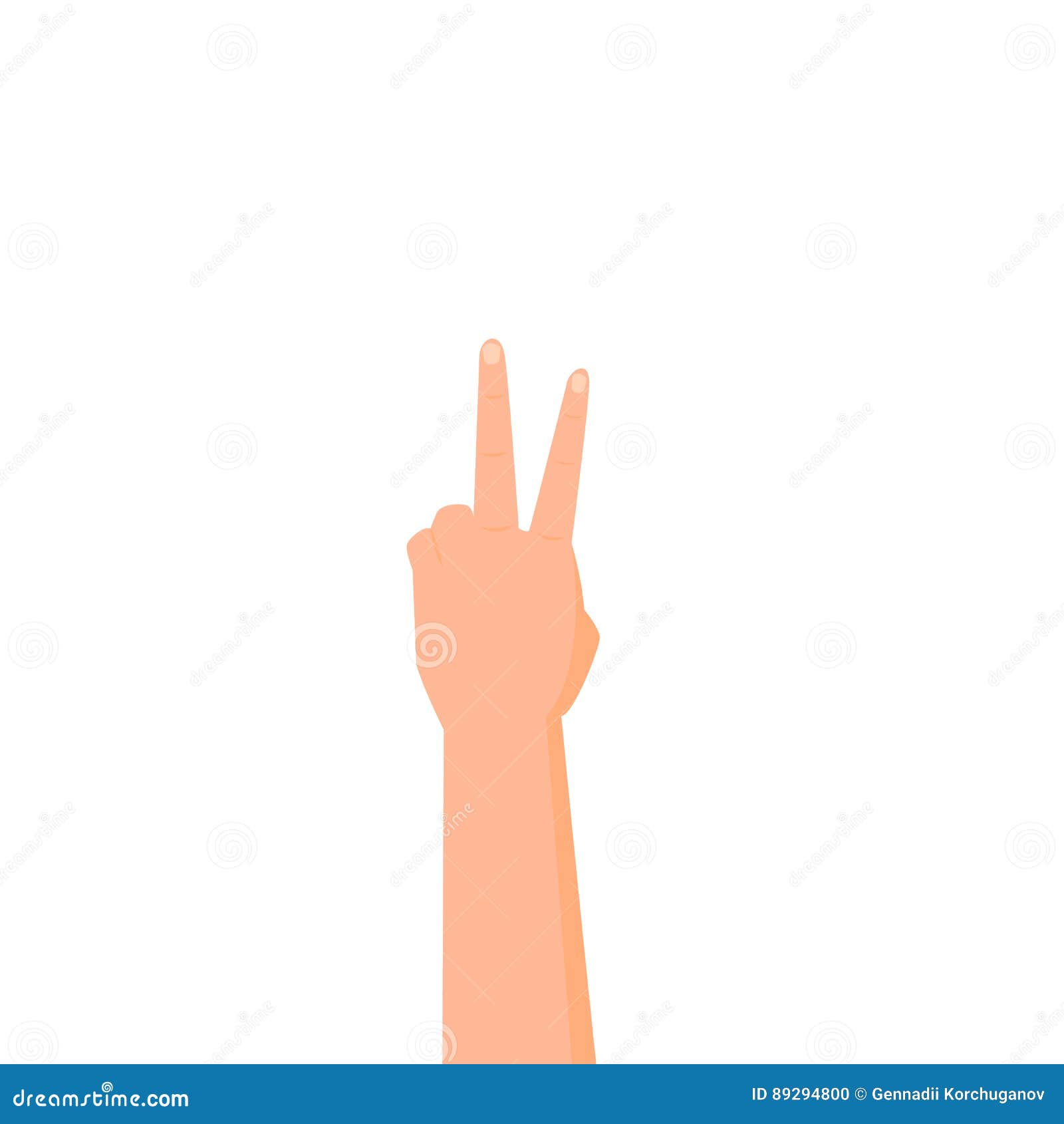 Cartoon hand icon stock vector. Illustration of decoration - 89294800