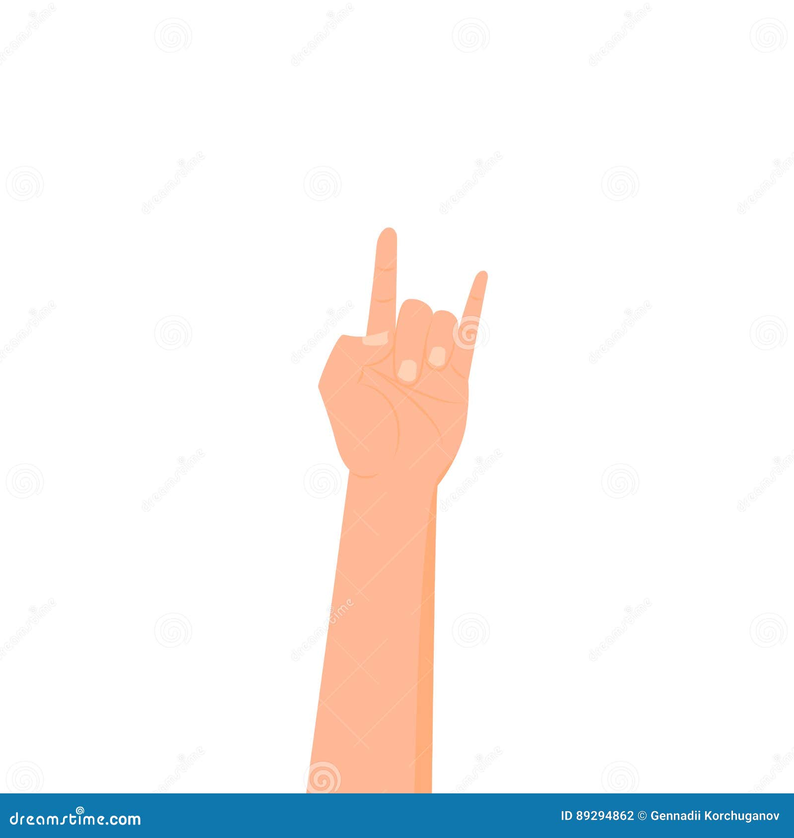 Cartoon hand icon stock vector. Illustration of clip - 89294862