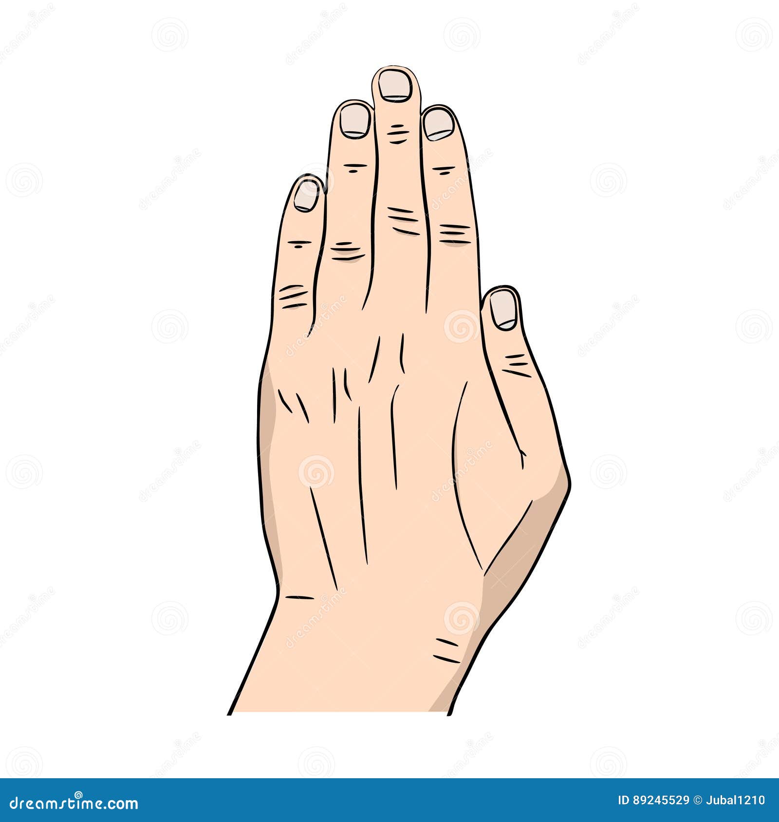 Cartoon hand stock vector. Illustration of anatomy, deco - 89245529