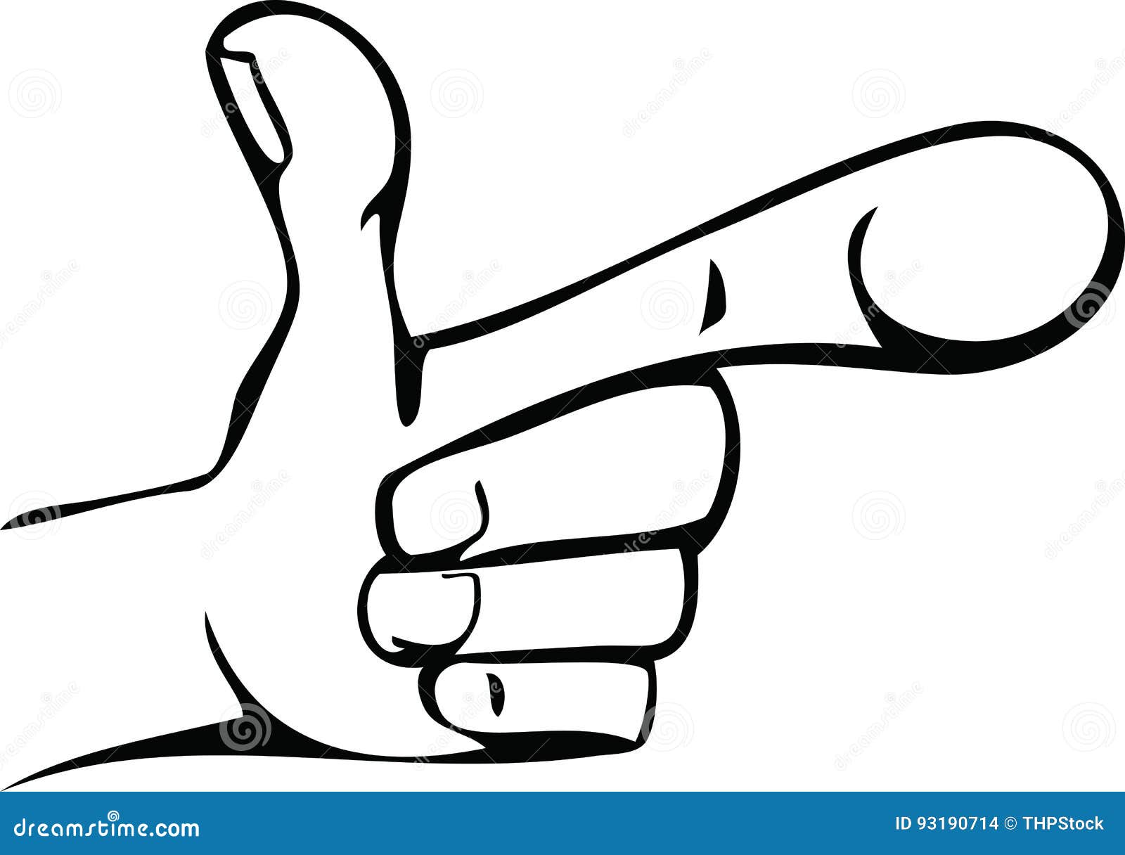 Cartoon Hand Pointing stock vector. Illustration of icon - 93190714 Cartoon Hand Pointing stock vector. Illustration of icon - 93190714
