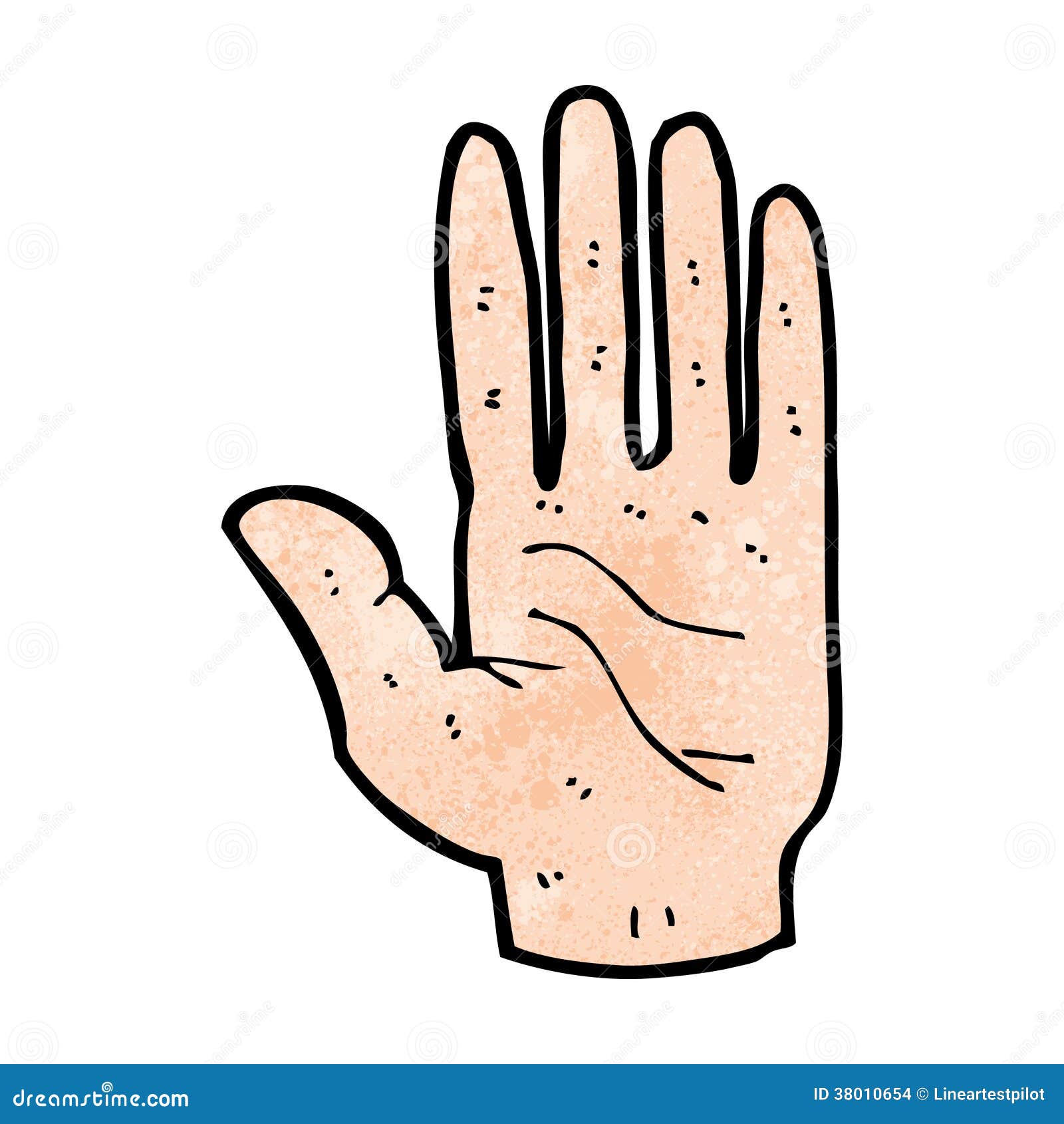 Cartoon hand stock vector. Illustration of symbol, traditional - 38010654
