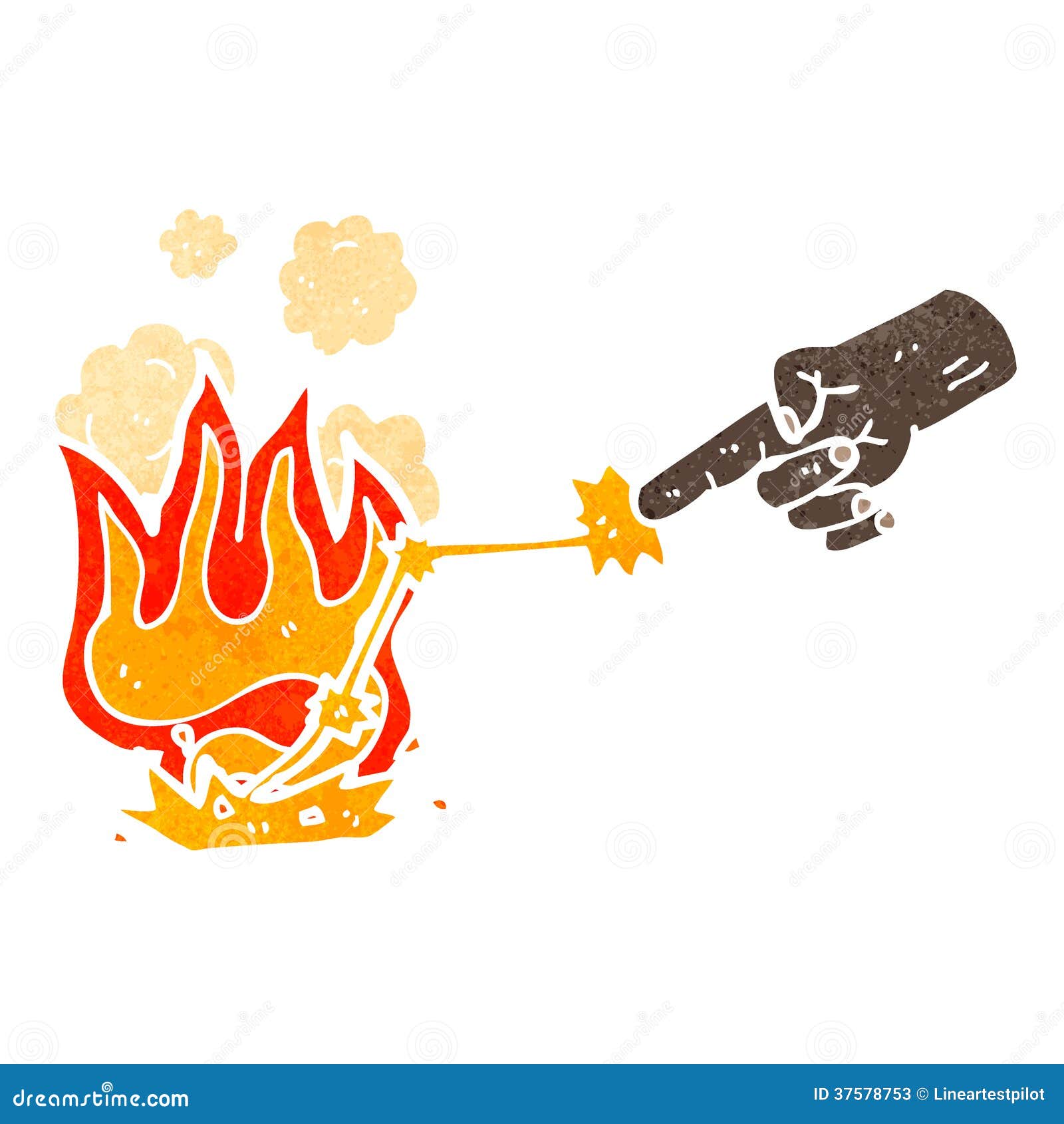 Cartoon Hand Shooting Lightning Stock Vector - Illustration of magic ...