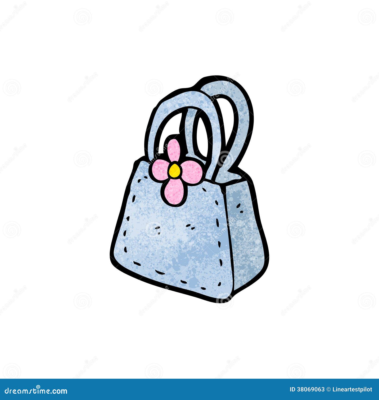 Cartoon handbag stock vector. Illustration of crazy, character - 38069063