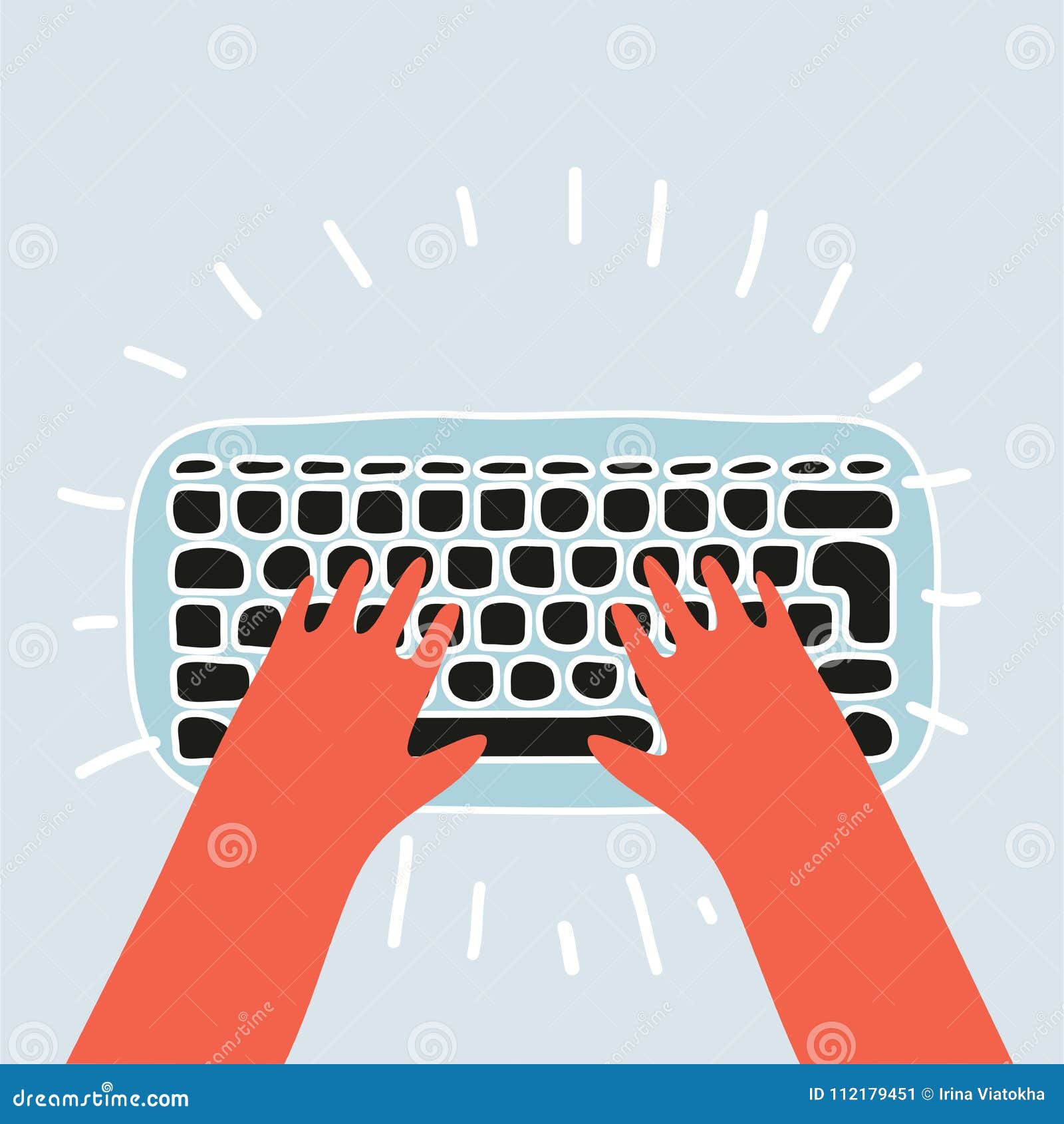 Cartoon Computer Keyboard