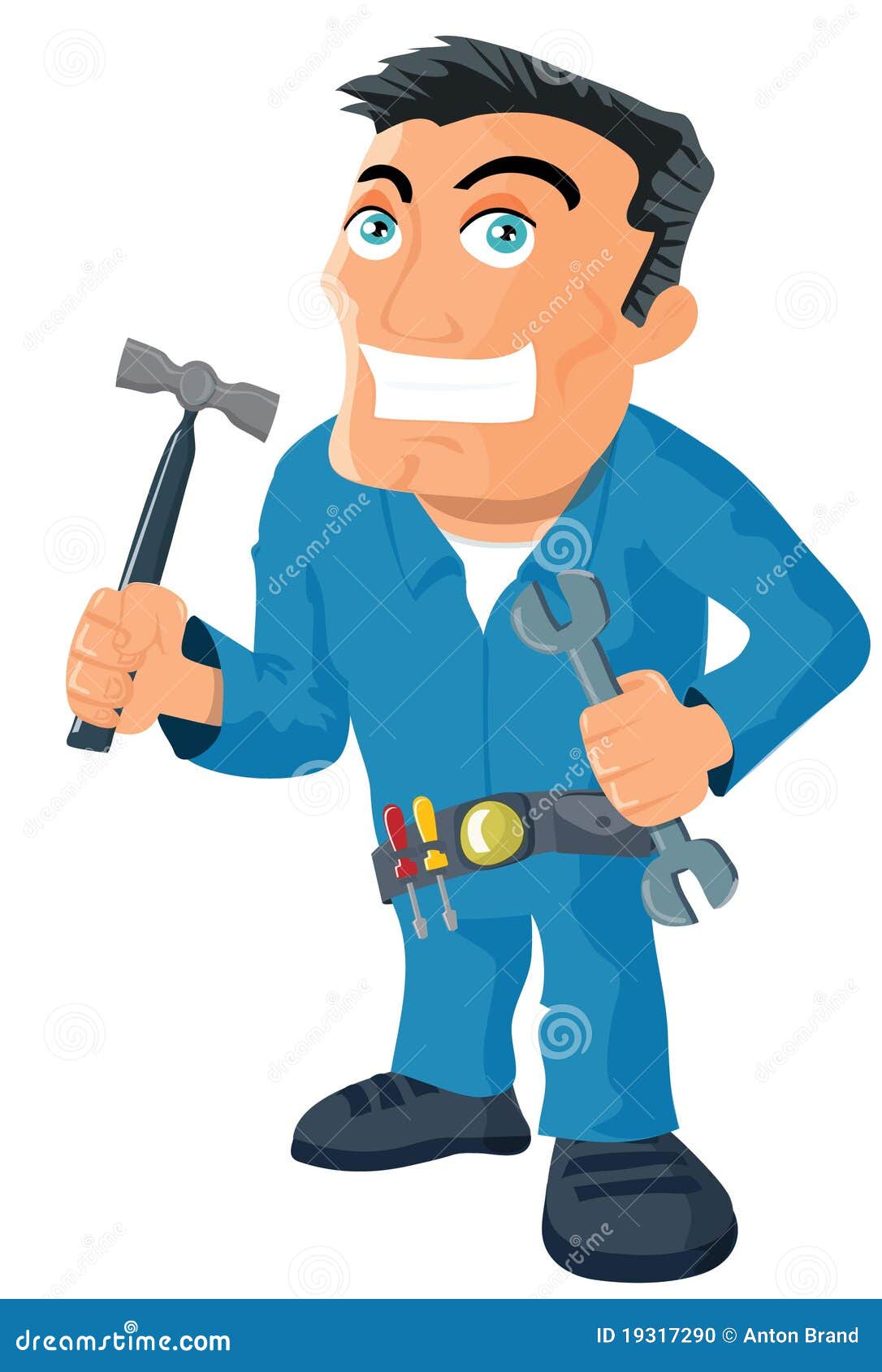 Mechanic Tools Cartoon