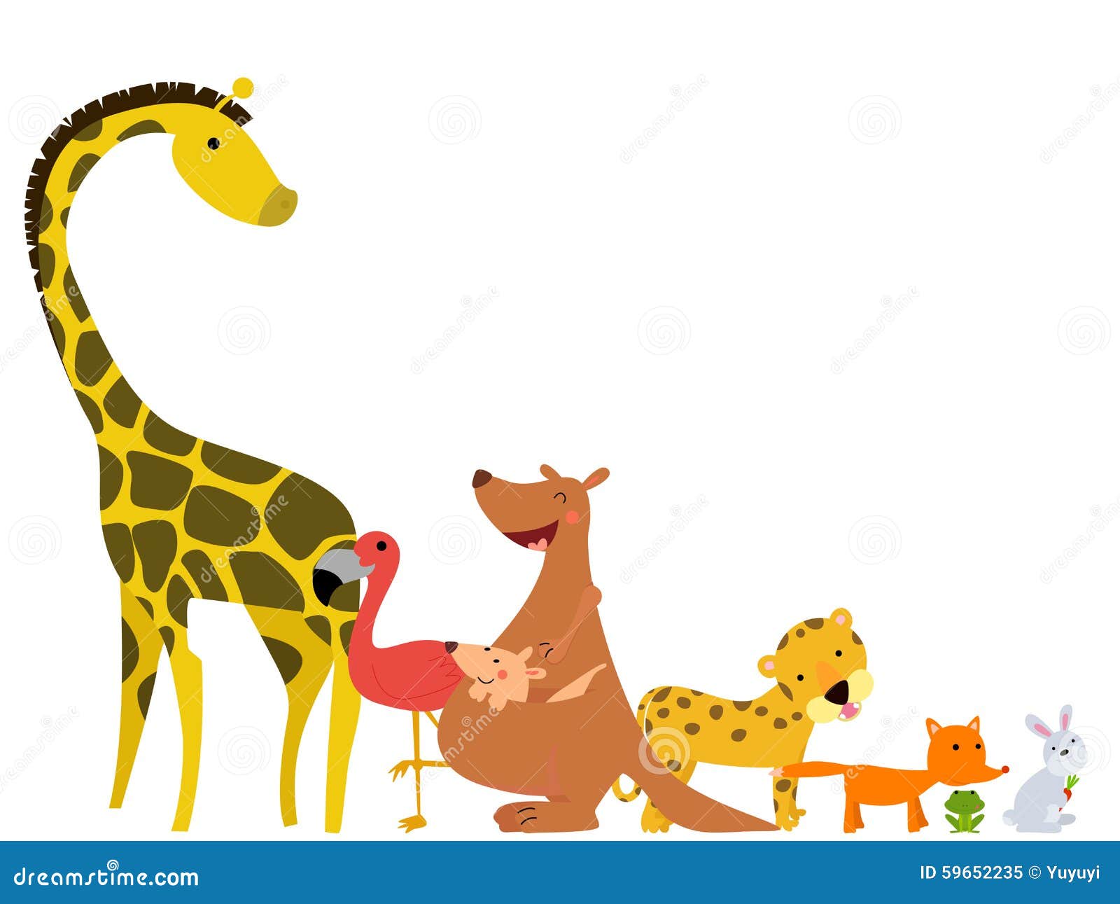 Cartoon Happy Animals | CartoonDealer.com #59652235