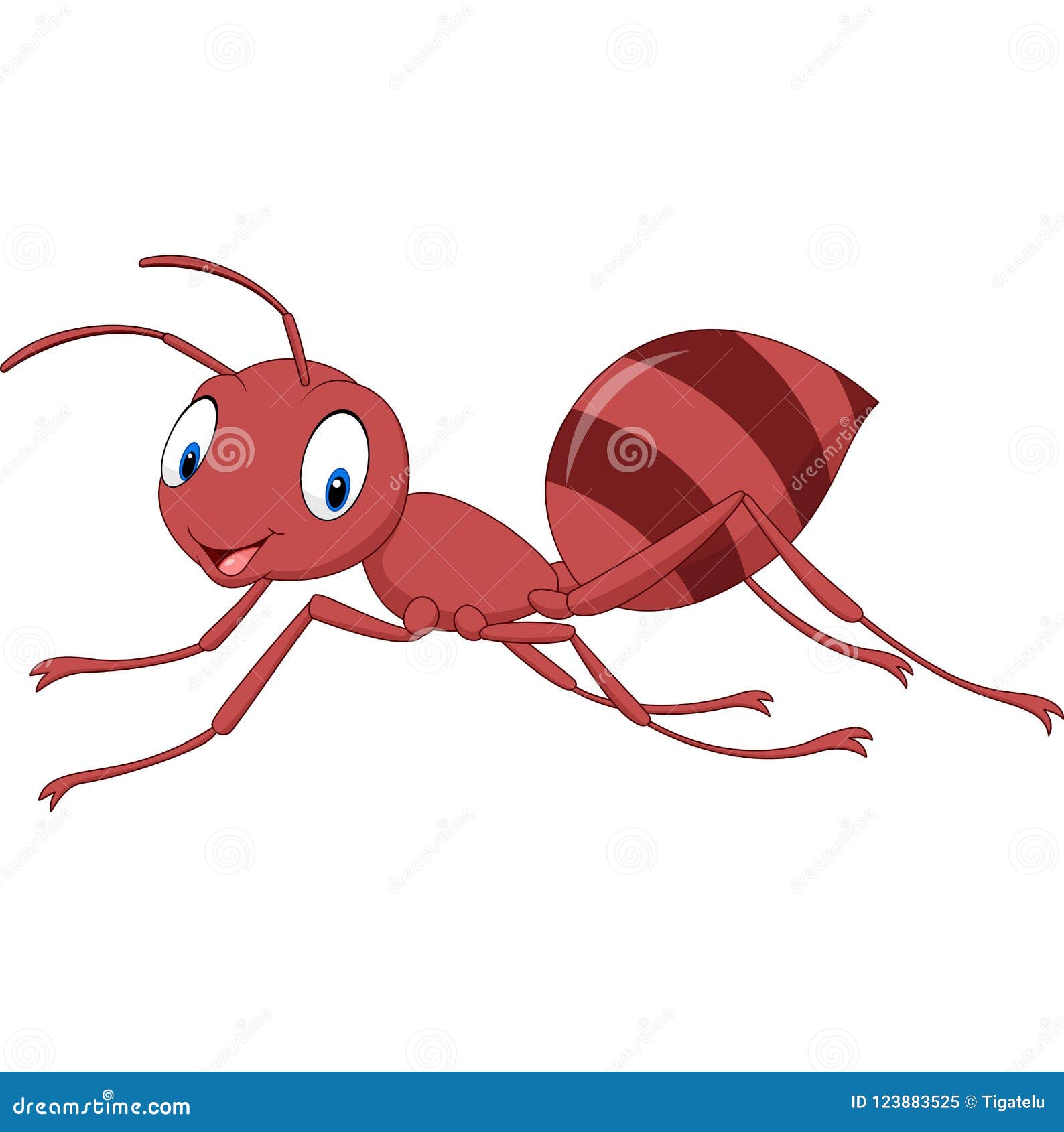Cartoon Happy Ant | CartoonDealer.com #123883525