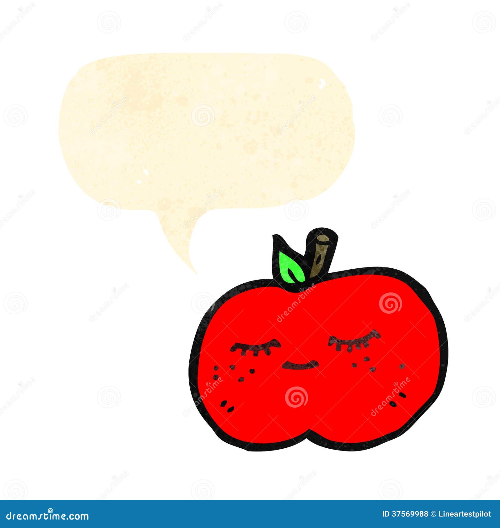 Cartoon happy apple stock vector. Illustration of drawing - 37569988