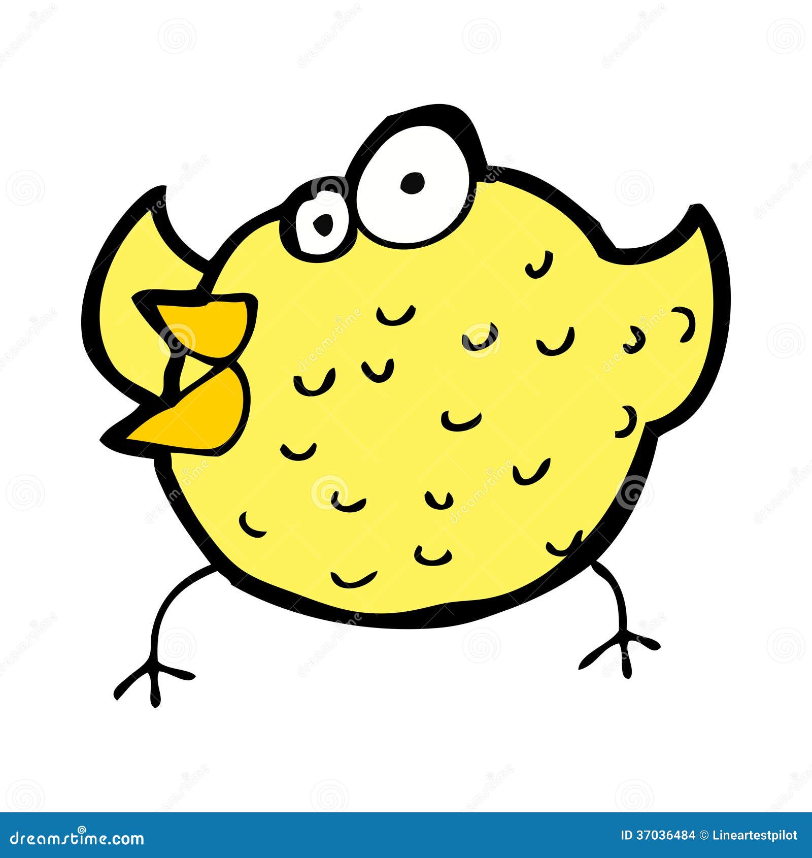 Cartoon happy bird stock vector. Illustration of doodle - 37036484