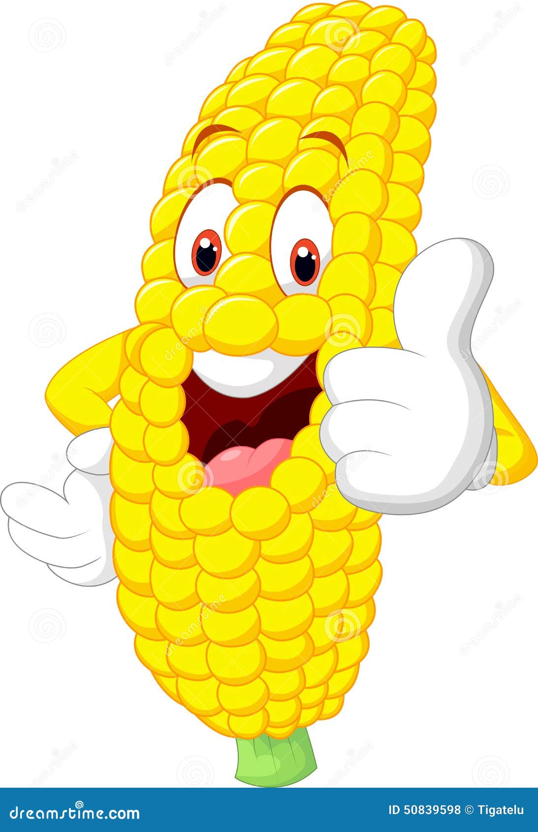 Happy Corn Cartoon Stock Illustration | CartoonDealer.com #43414156