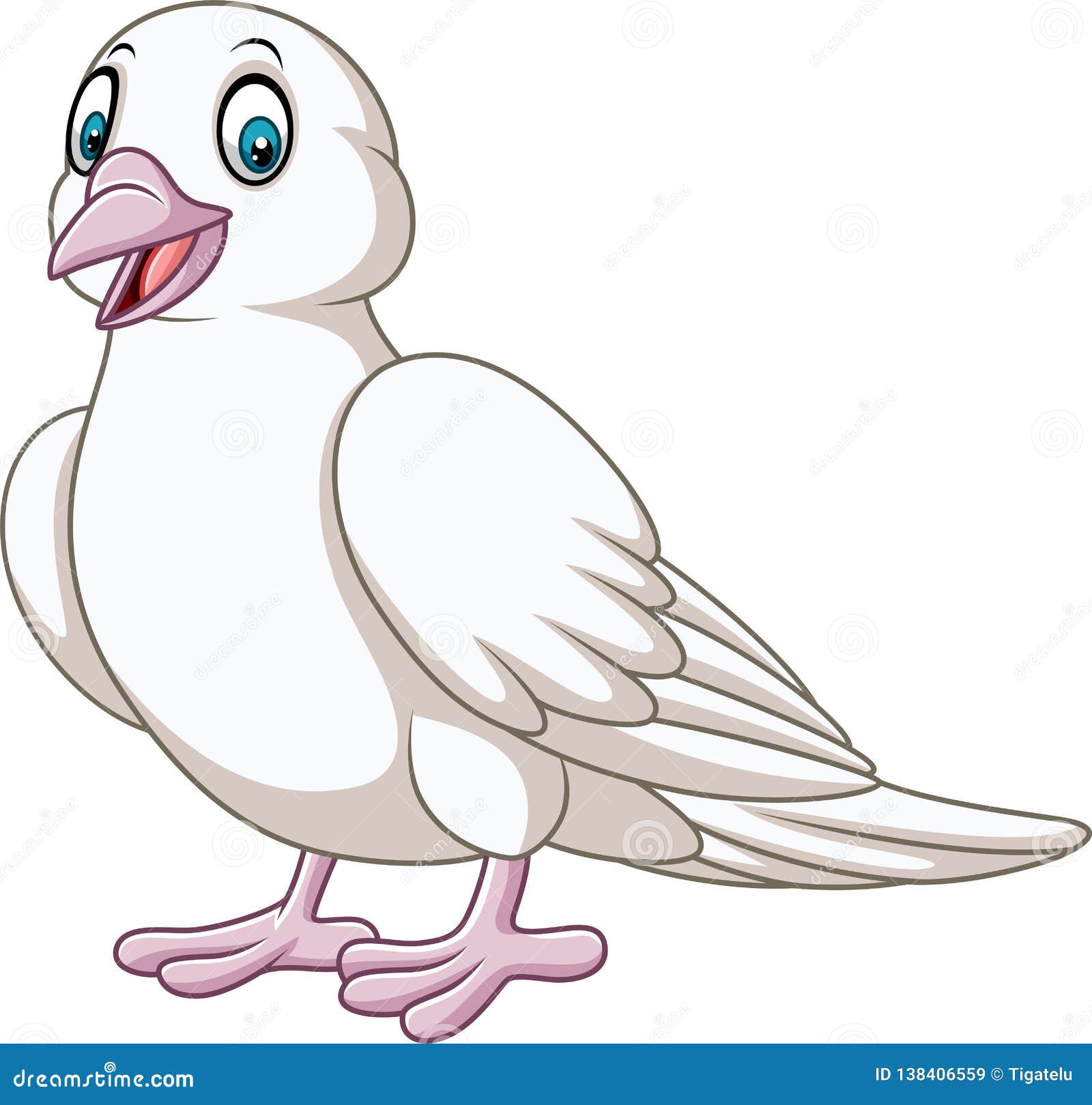 Dove Poultry Bird Icon, Flat Vector Isolated Illustration. Farm Bird ...