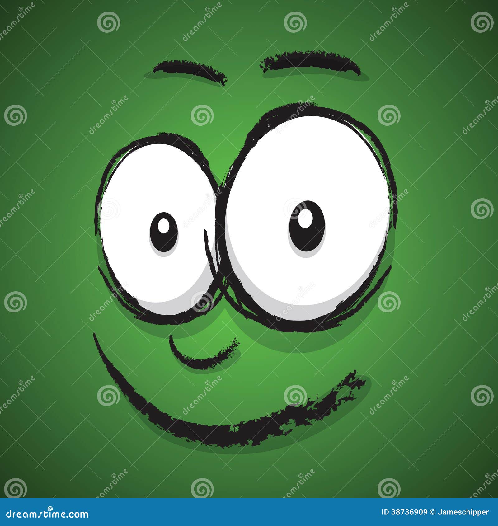 Cartoon happy face stock vector. Illustration of comical - 38736909