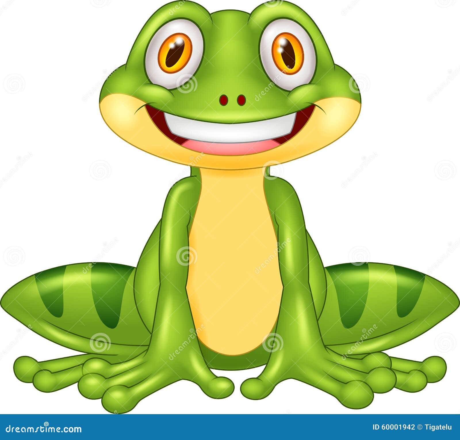 Happy Frog Vector Illustration | CartoonDealer.com #9102796