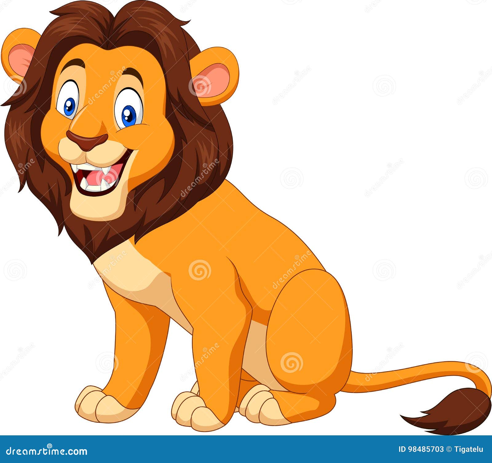Happy Lion Cartoon Jumping | CartoonDealer.com #36398921
