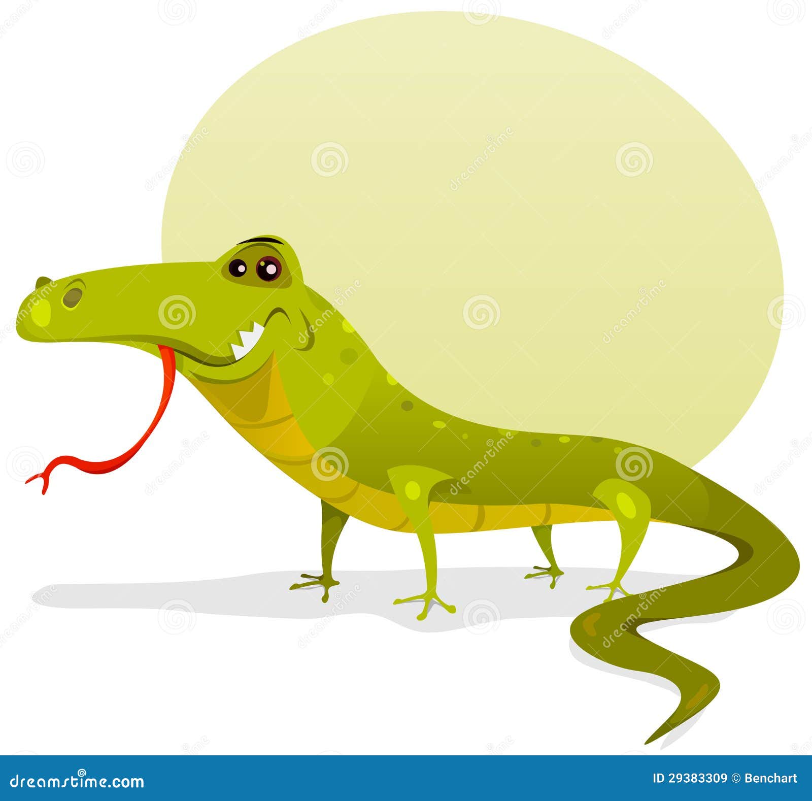 Cartoon Happy Lizard stock vector. Illustration of lizard - 29383309