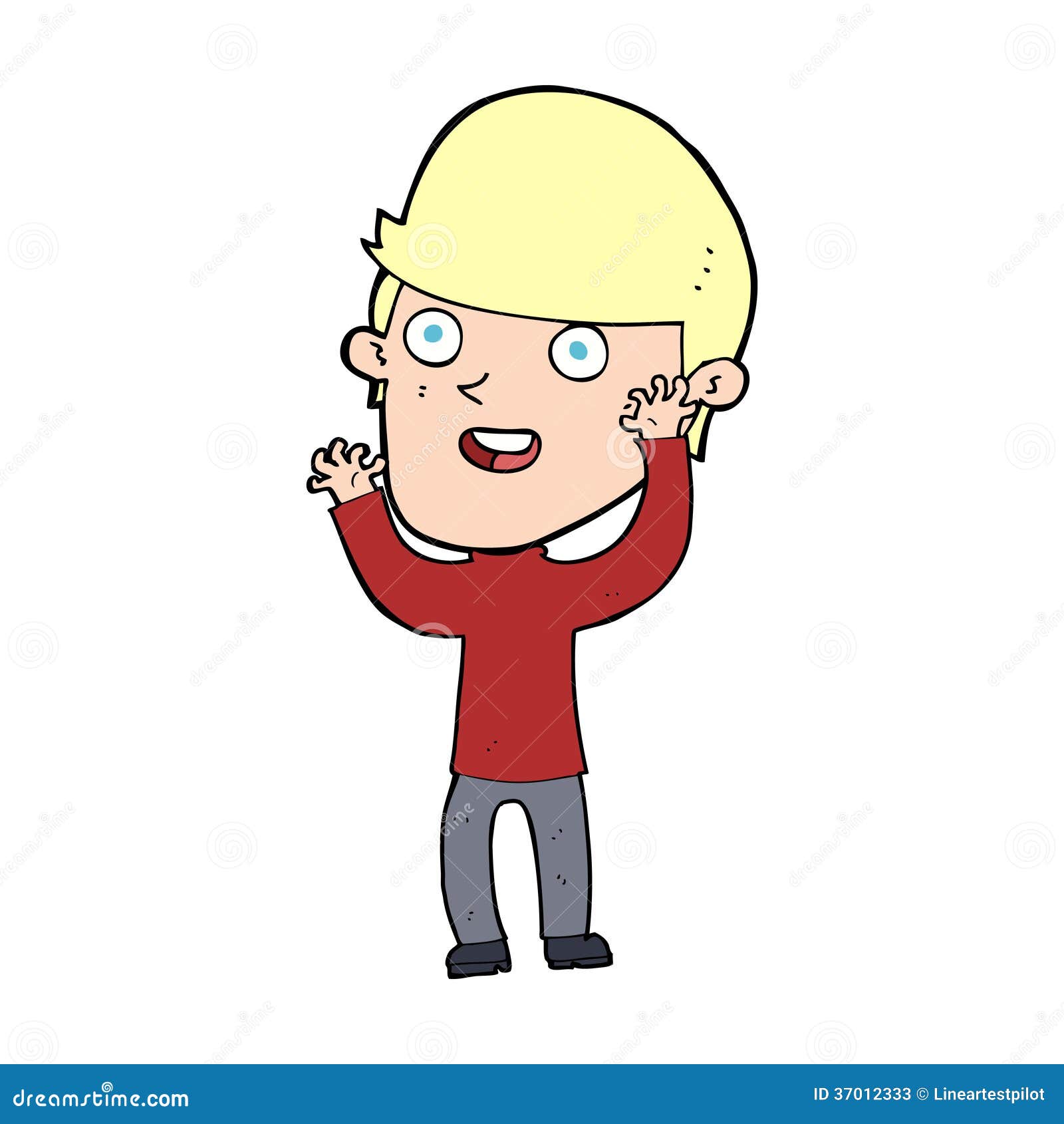 Cartoon happy man stock vector. Illustration of retro - 37012333