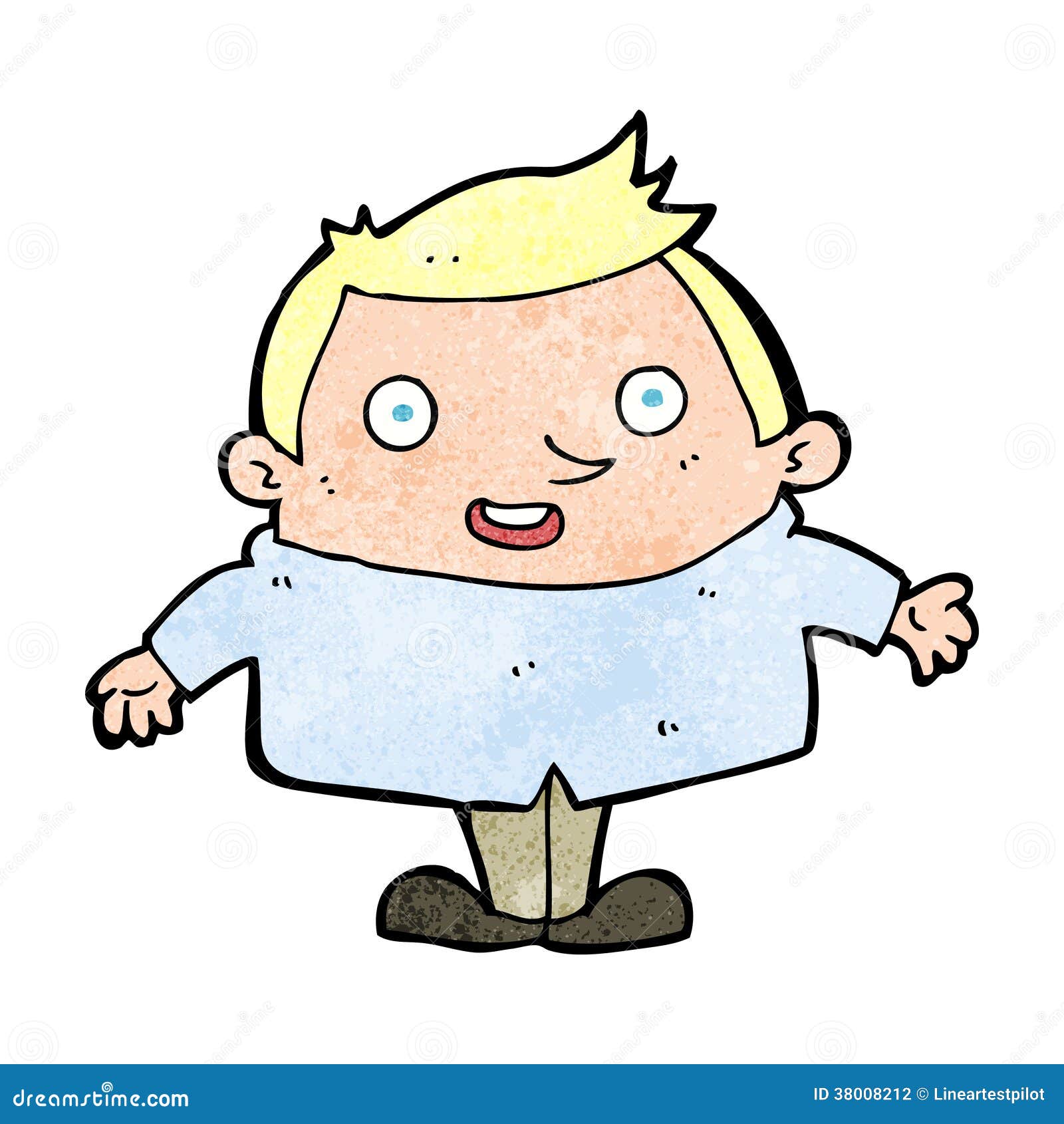 Cartoon happy man stock vector. Illustration of welcoming - 38008212