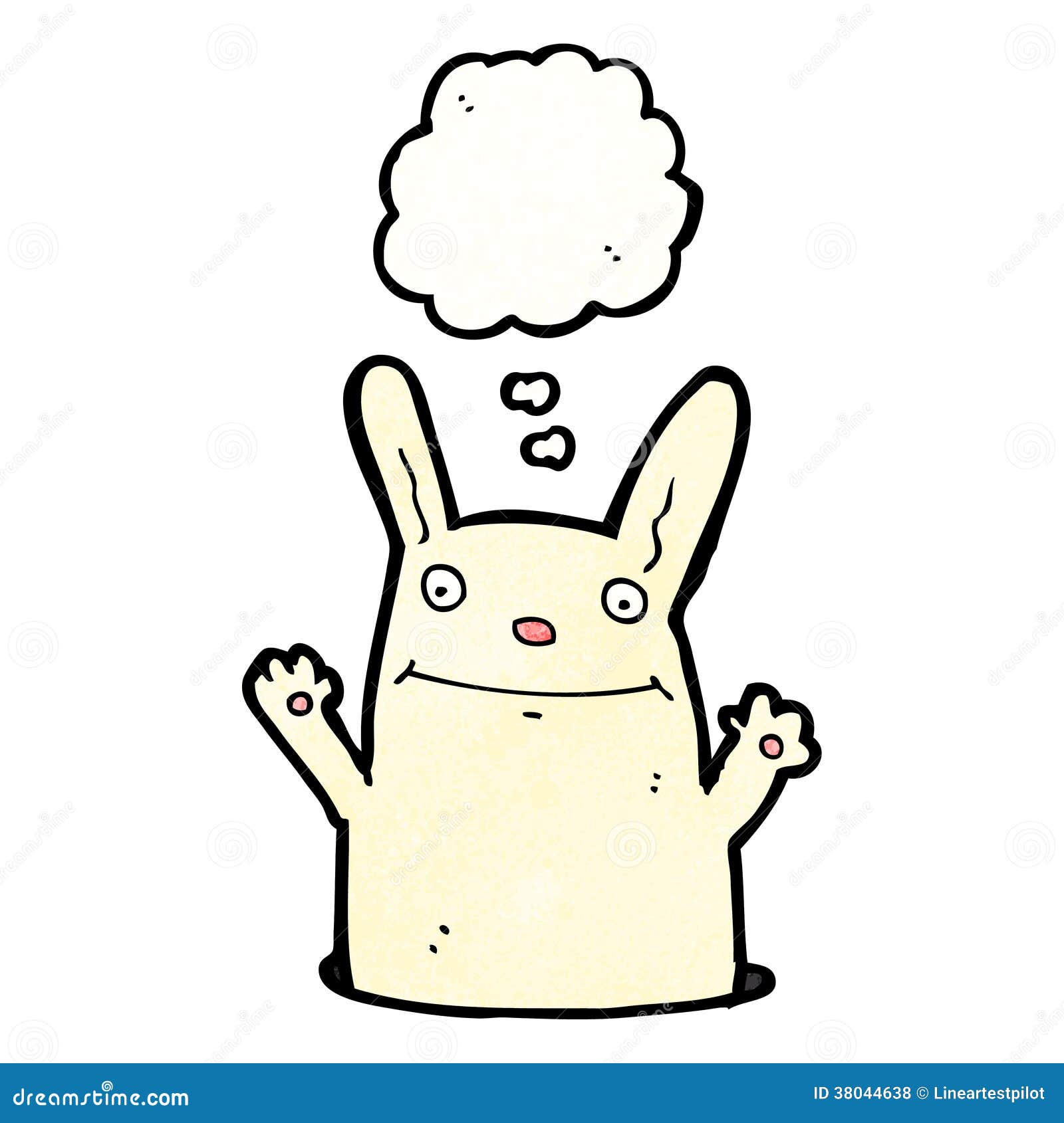 Cartoon happy rabbit stock vector. Illustration of silly - 38044638