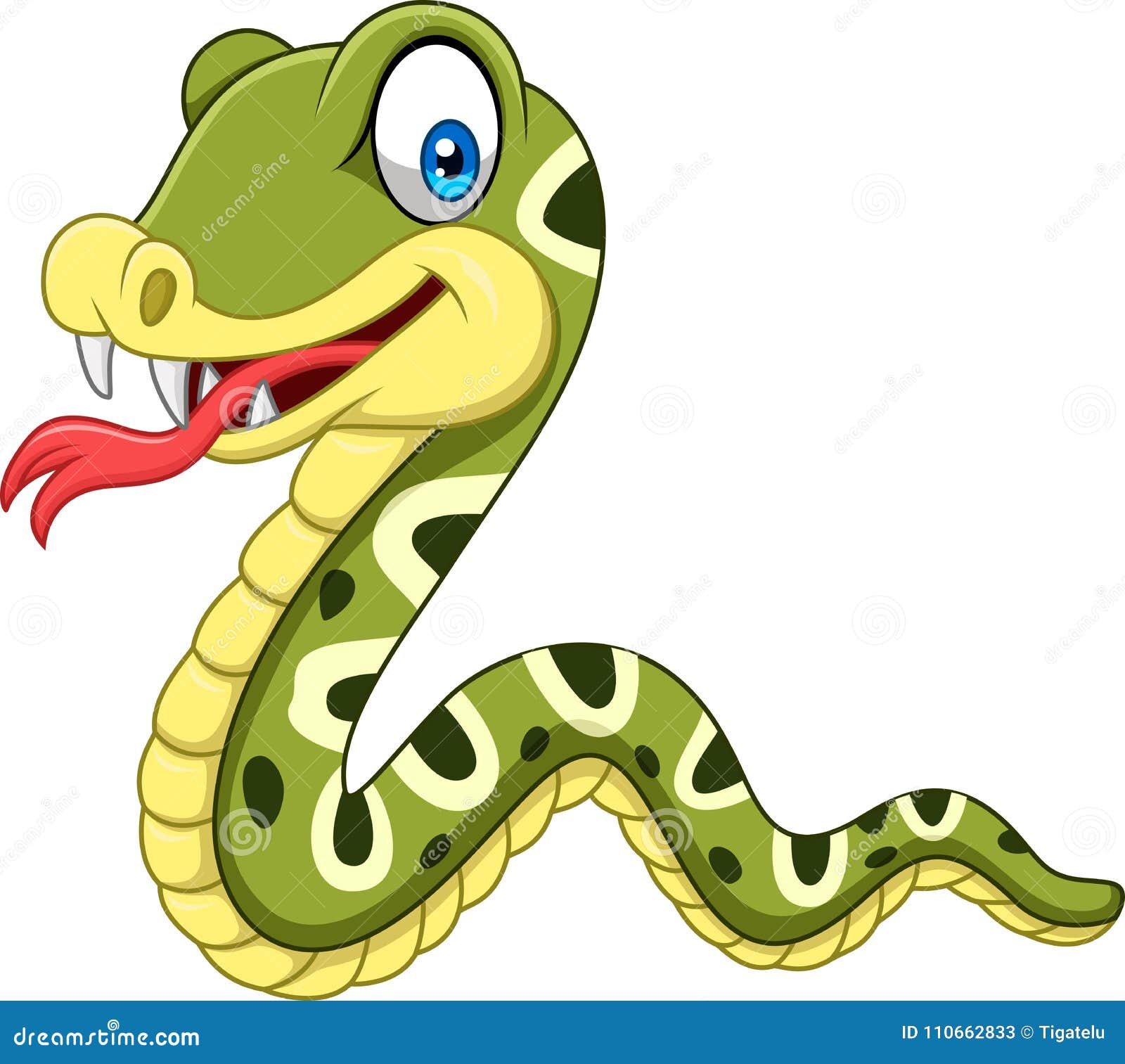 Happy Anaconda Cartoon Character | CartoonDealer.com #195263537