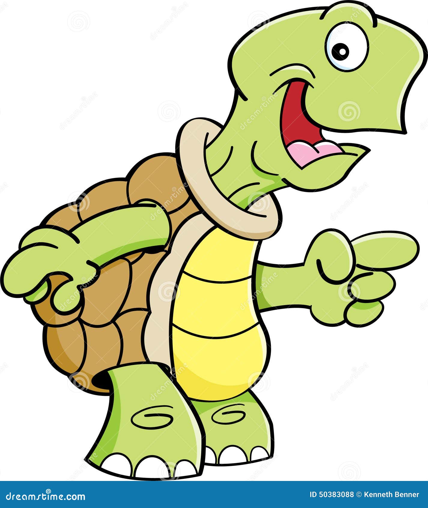 Happy Turtle With Bird Holding Star Shaped Balloon Vector Illustration ...