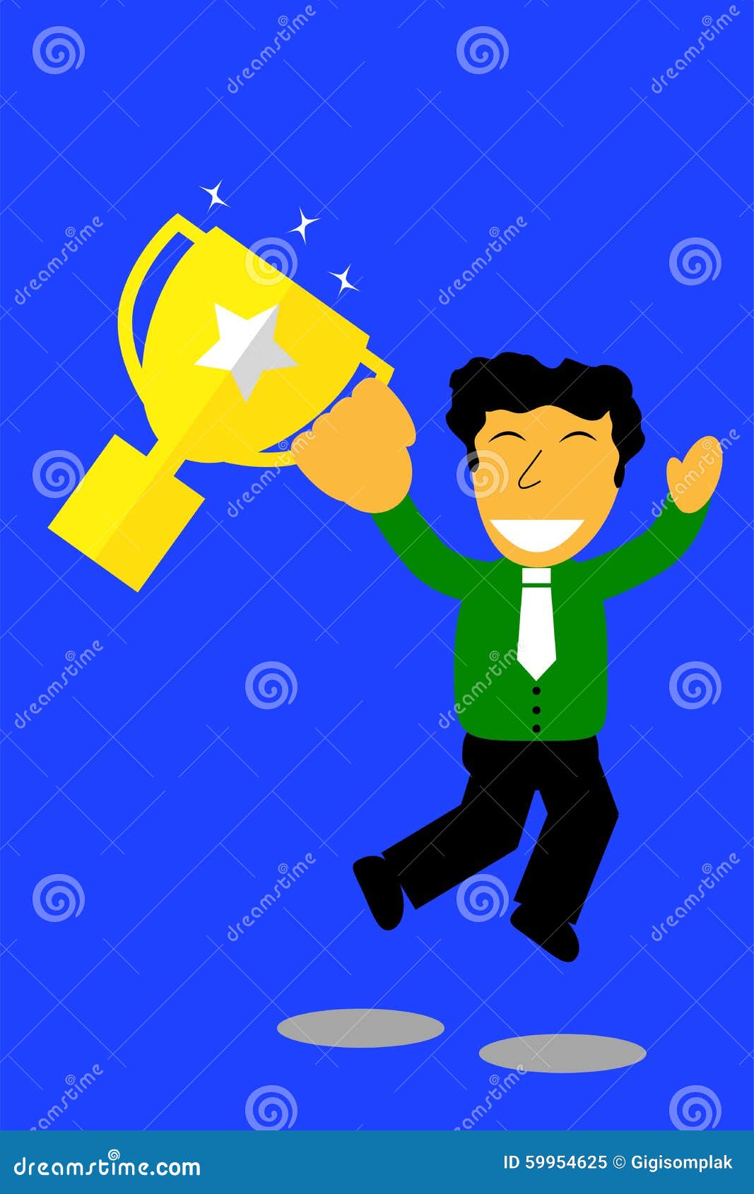 Cartoon Happy Winner Stock Illustrations – 22,941 Cartoon Happy Winner ...