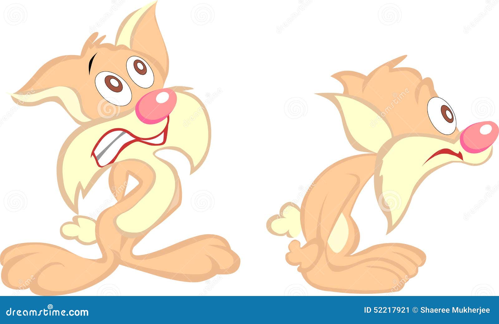 Cartoon Hare stock vector. Illustration of vector, hare - 52217921